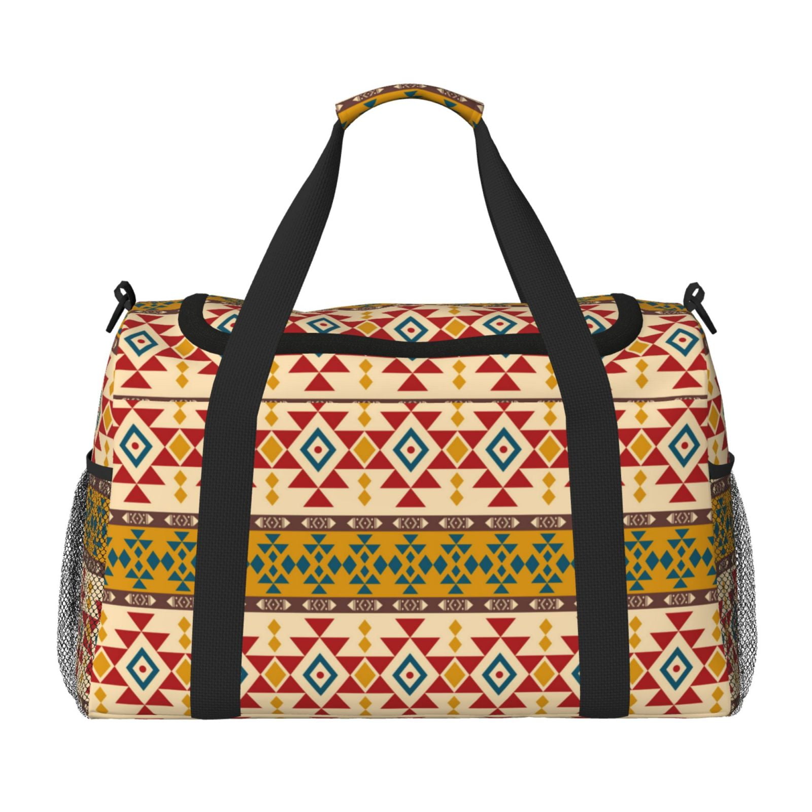 Picia Aztec Print Travel Duffle Bag,Weekender Bags for Women with Shoe ...