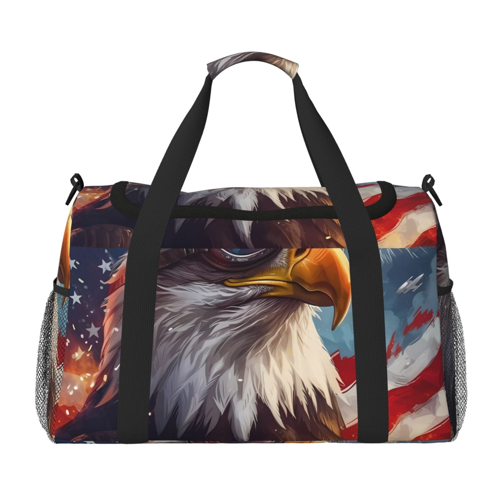 Picia Bald Eagle Pilot Print Travel Duffle Bag,Weekender Bags for Women ...