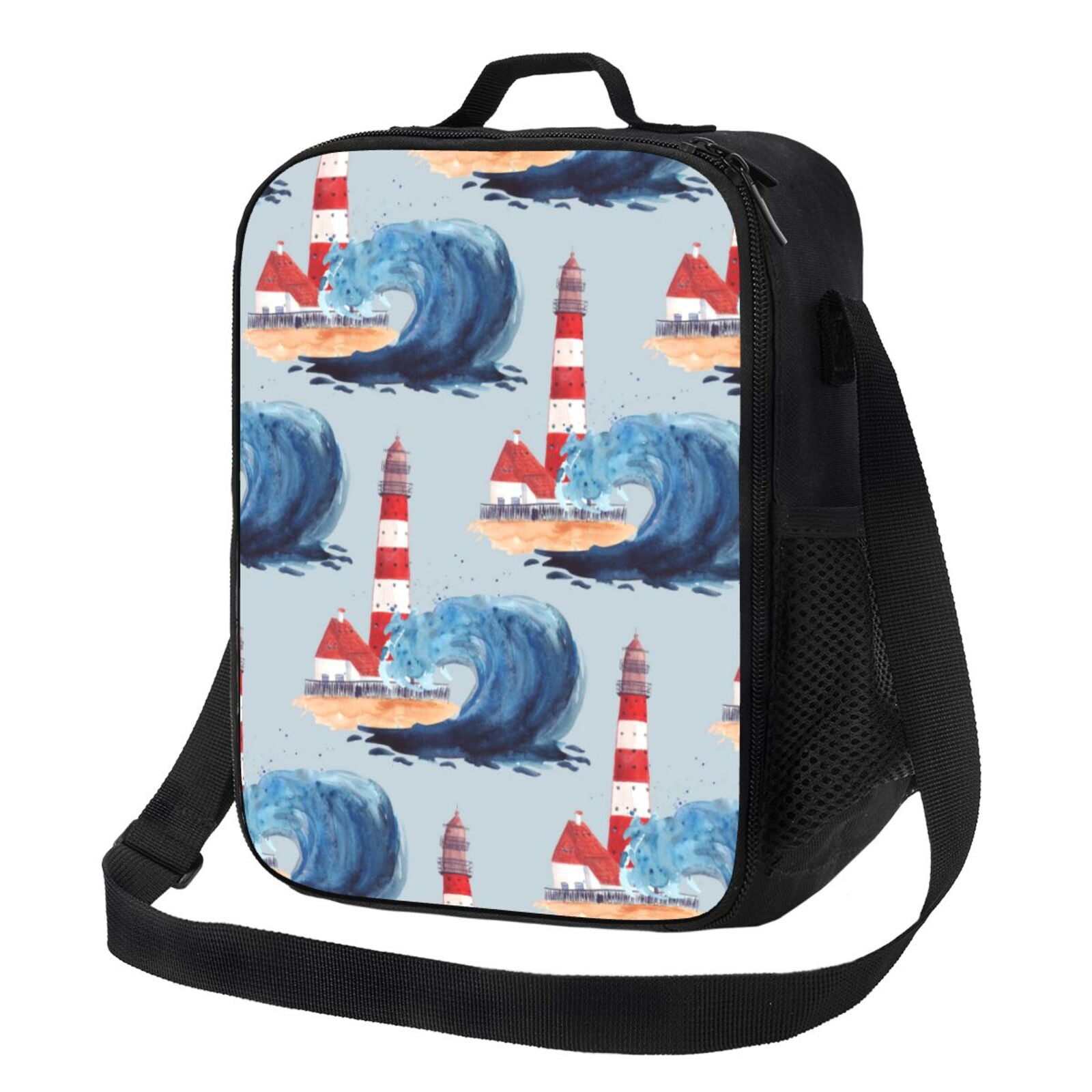 Picia Beacon In The Huge Waves Of The Surf Lunch box Lunch bag for men ...
