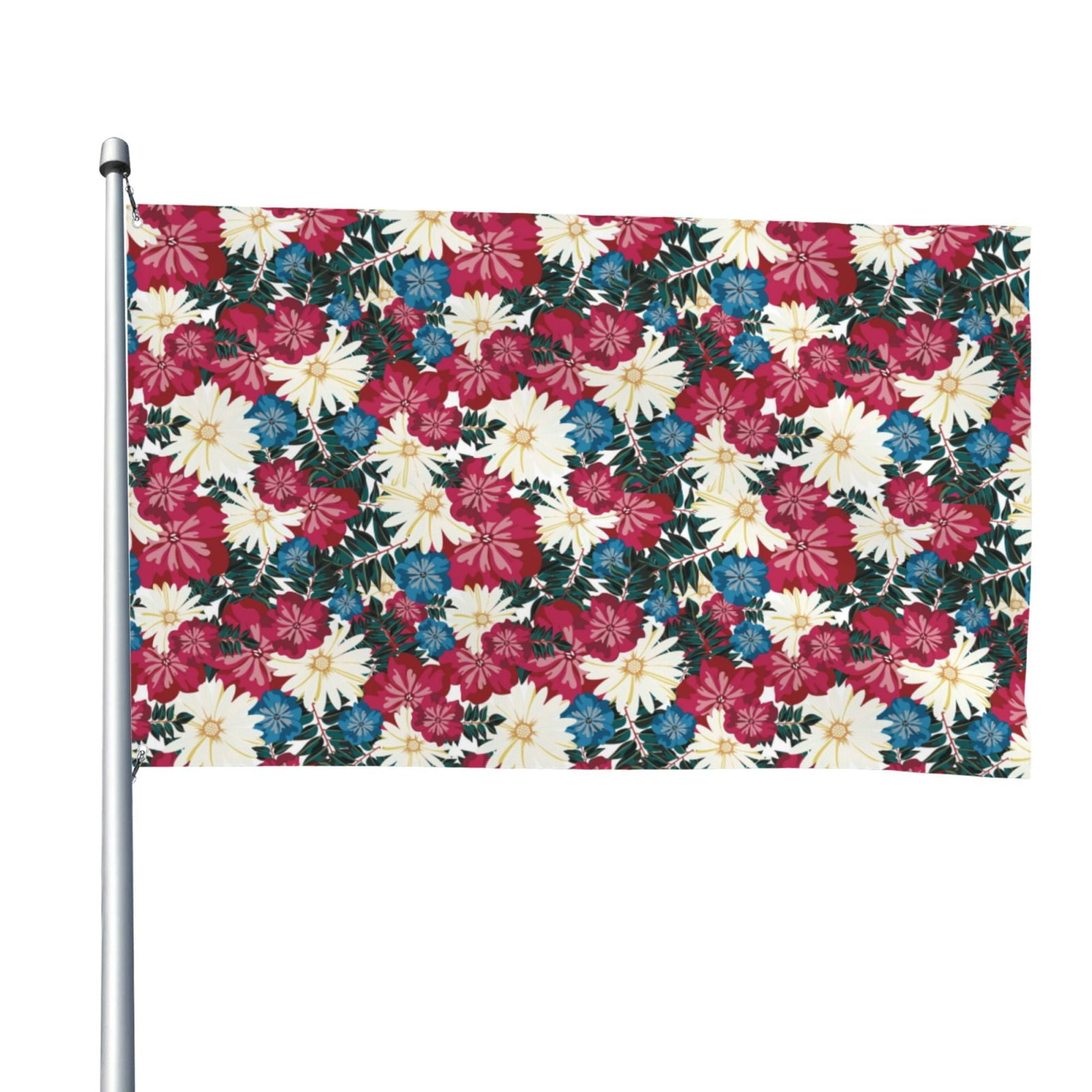 Picia Beautiful Flower Printed Flag ,Beautiful Flower Pattern Garden ...