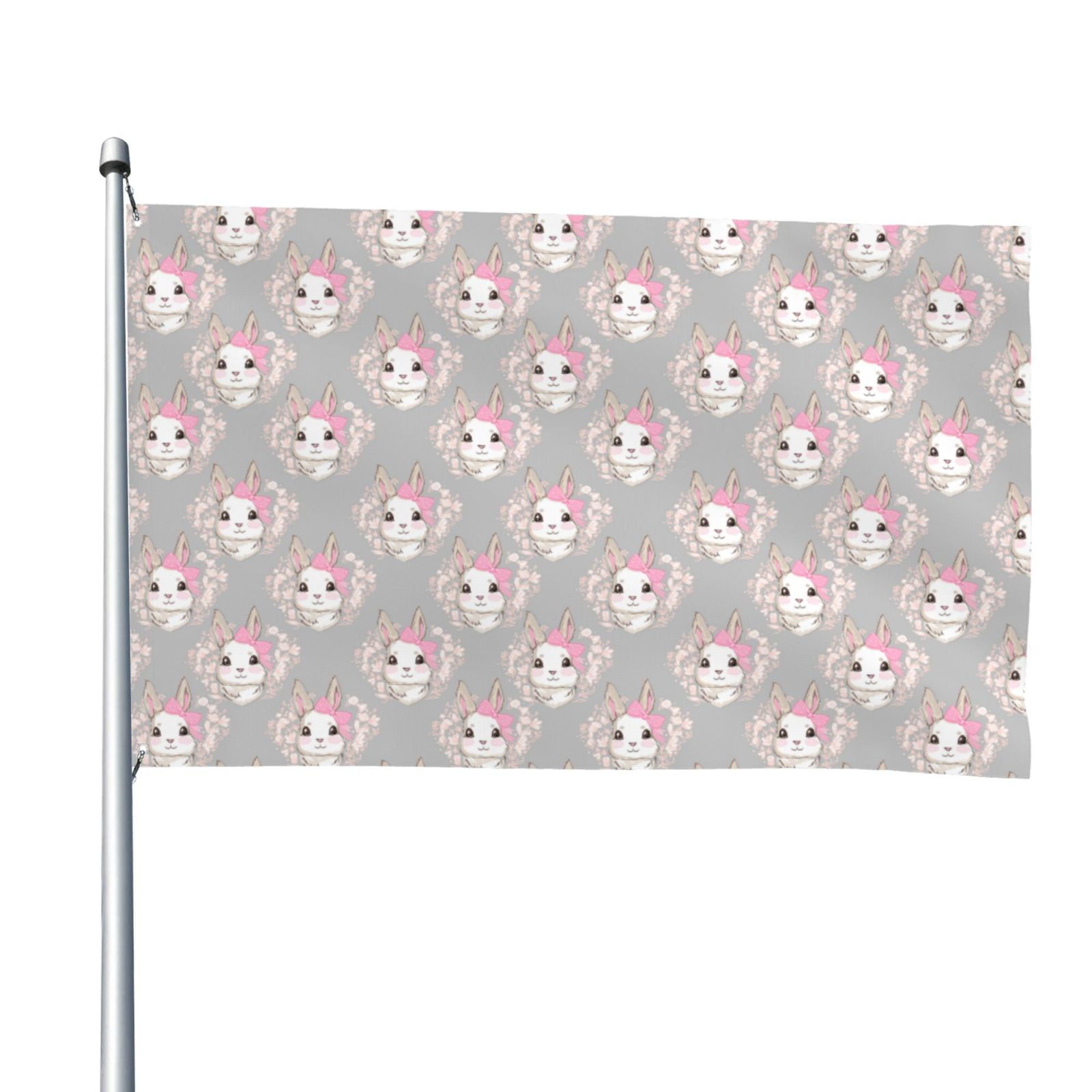 Picia Beautiful Rabbit1 Printed Flag ,Beautiful Rabbit1 Pattern Garden ...