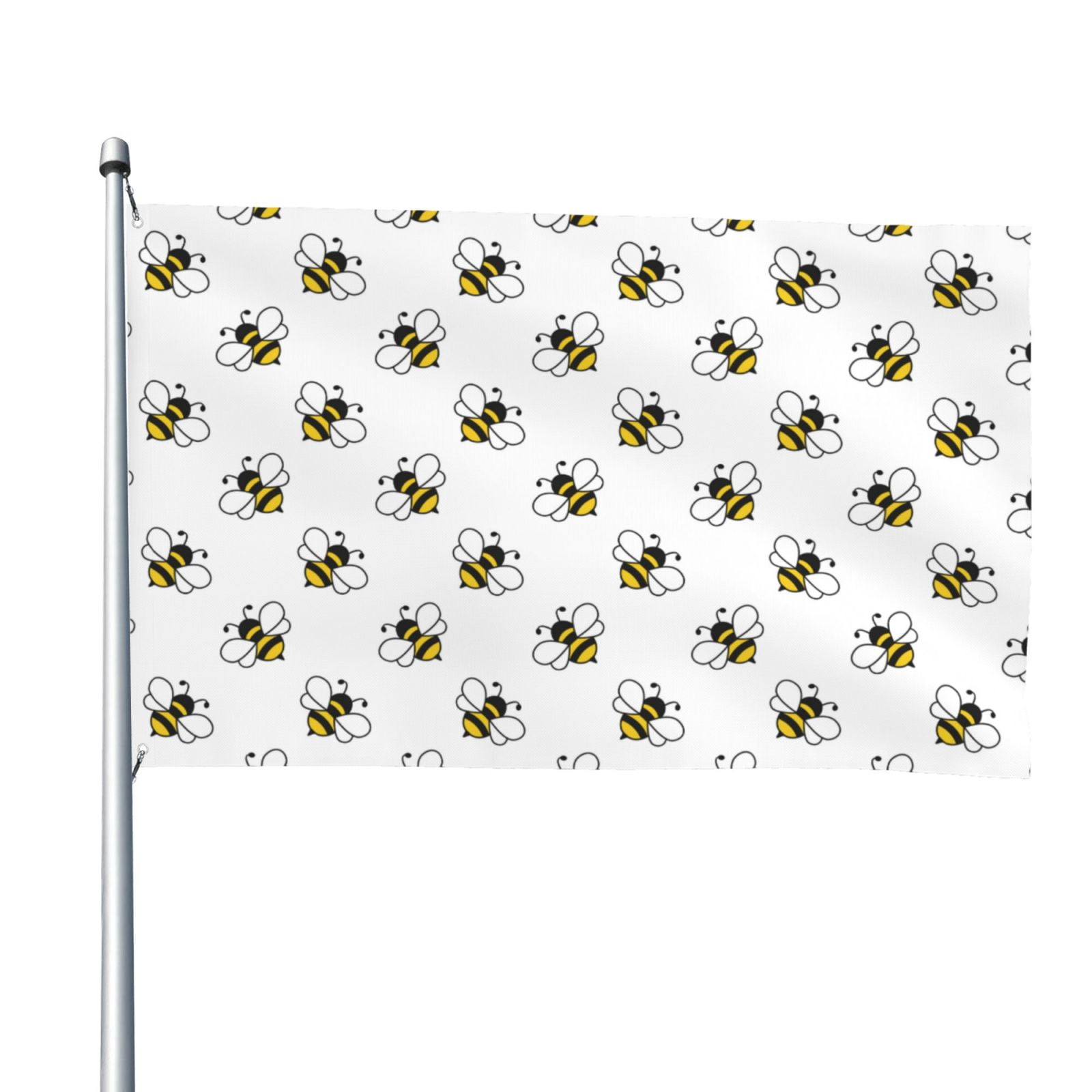 Picia Bee Printed Flag ,Bee Pattern Garden Flag Vertical Double,Yard ...