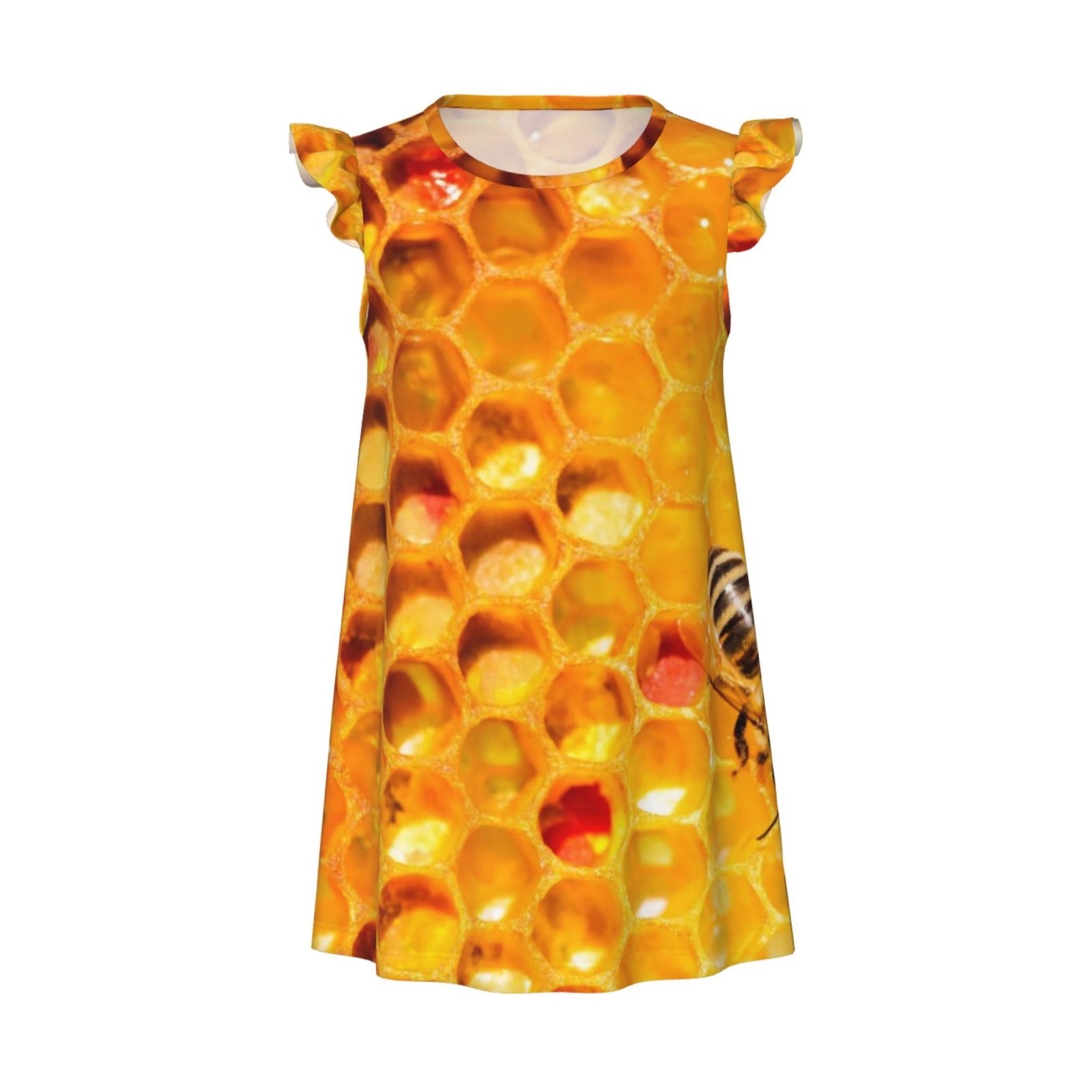 Picia Bees on Hive Honeycomb Pattern Girls Nightgowns,Unicorn Dress ...