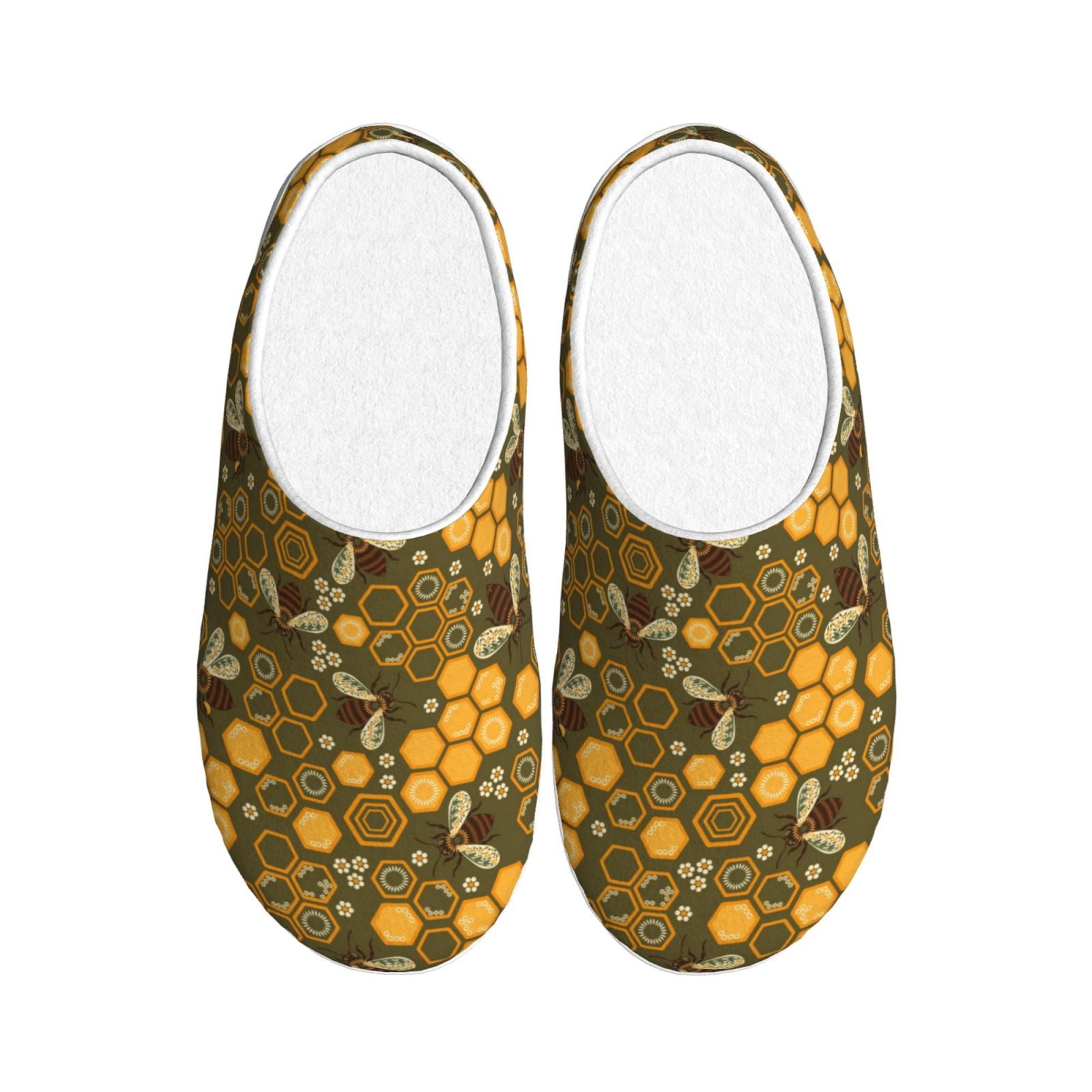 Picia Bees and Honeycombs for Women's Lamb-hug Comfy Fleece House ...