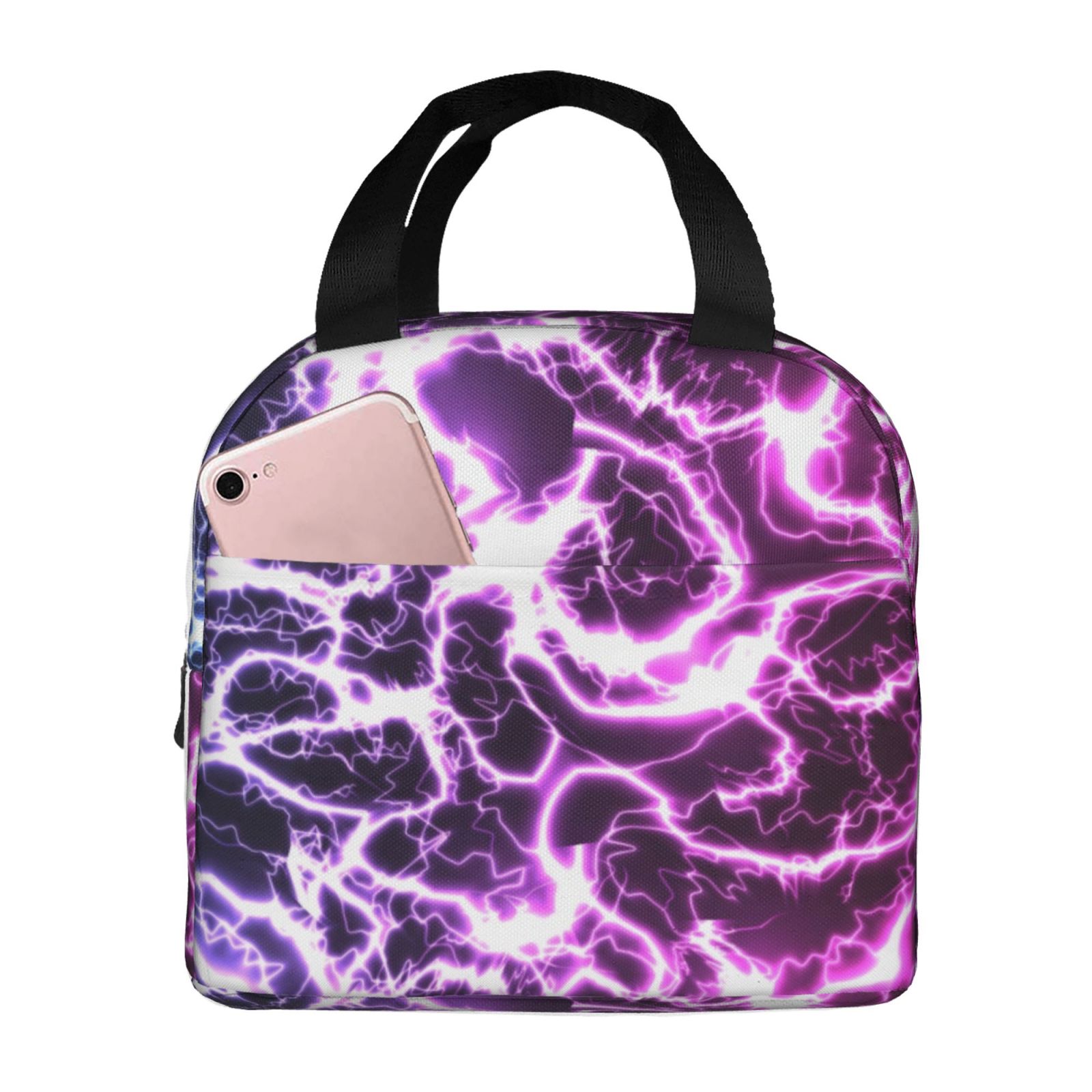Picia Blue Lightning Printed Lunch box Lunch bag for Men Women Large ...