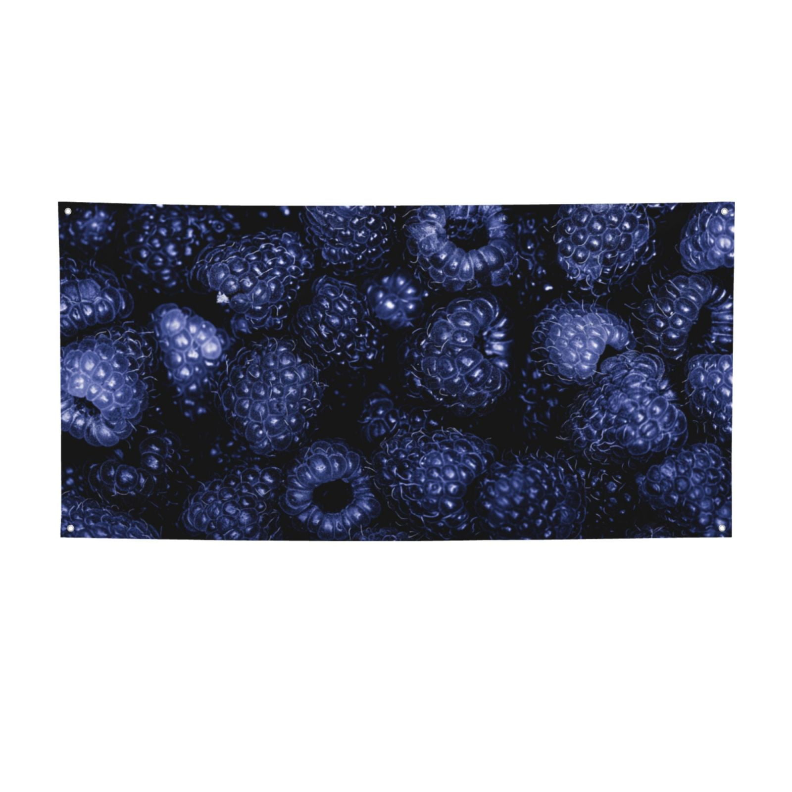 Picia Blue-Purple Raspberries Pattern Party Banner, Festive Decoration ...