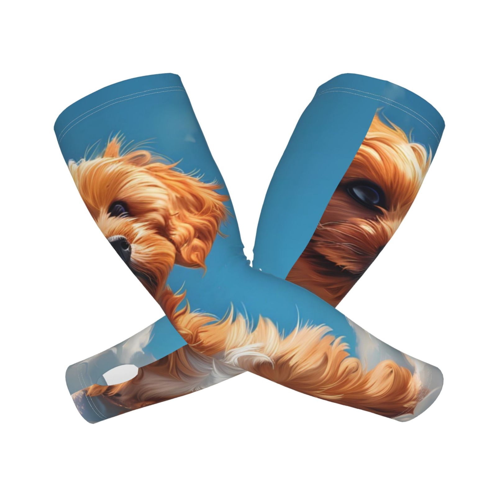 Picia Blue Sky Cloud Puppy Arm Sleeves for Men and Women - Tattoo Cover ...