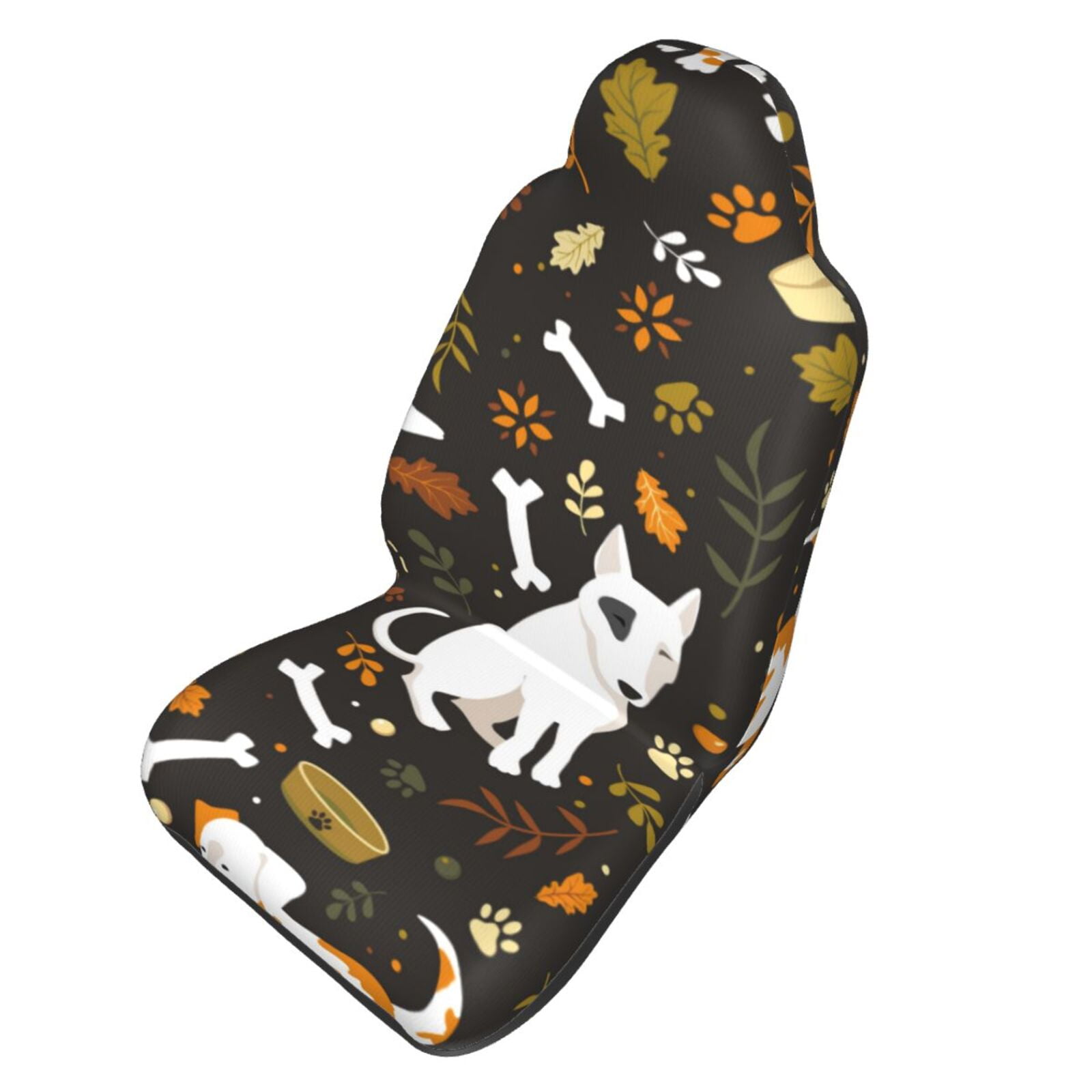 Picia Bones And Leaves Print Waterproof Sweating Car Seat Cover for ...
