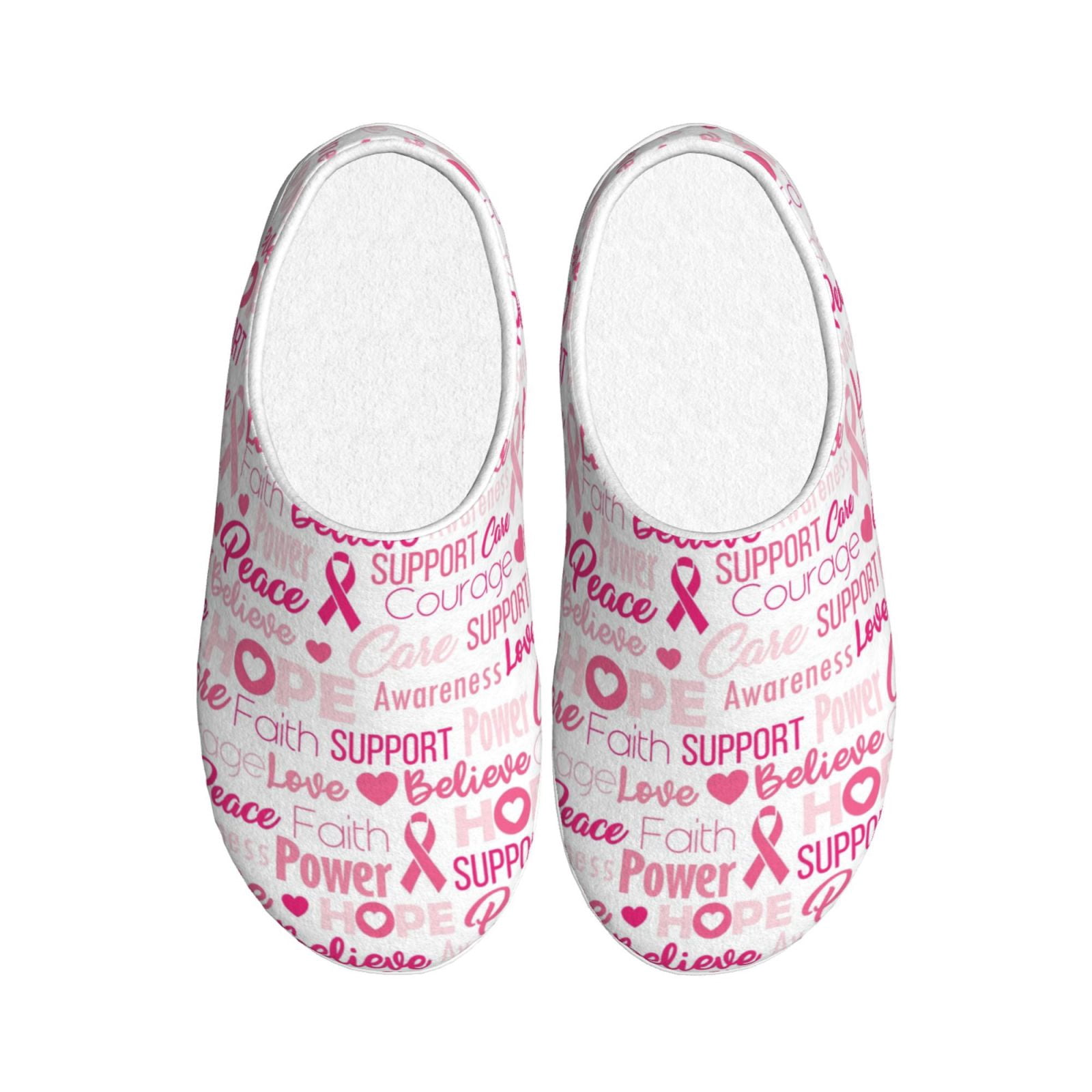 Picia Breast Cancer Ribbons Awareness for Women's Lamb-hug Comfy Fleece ...