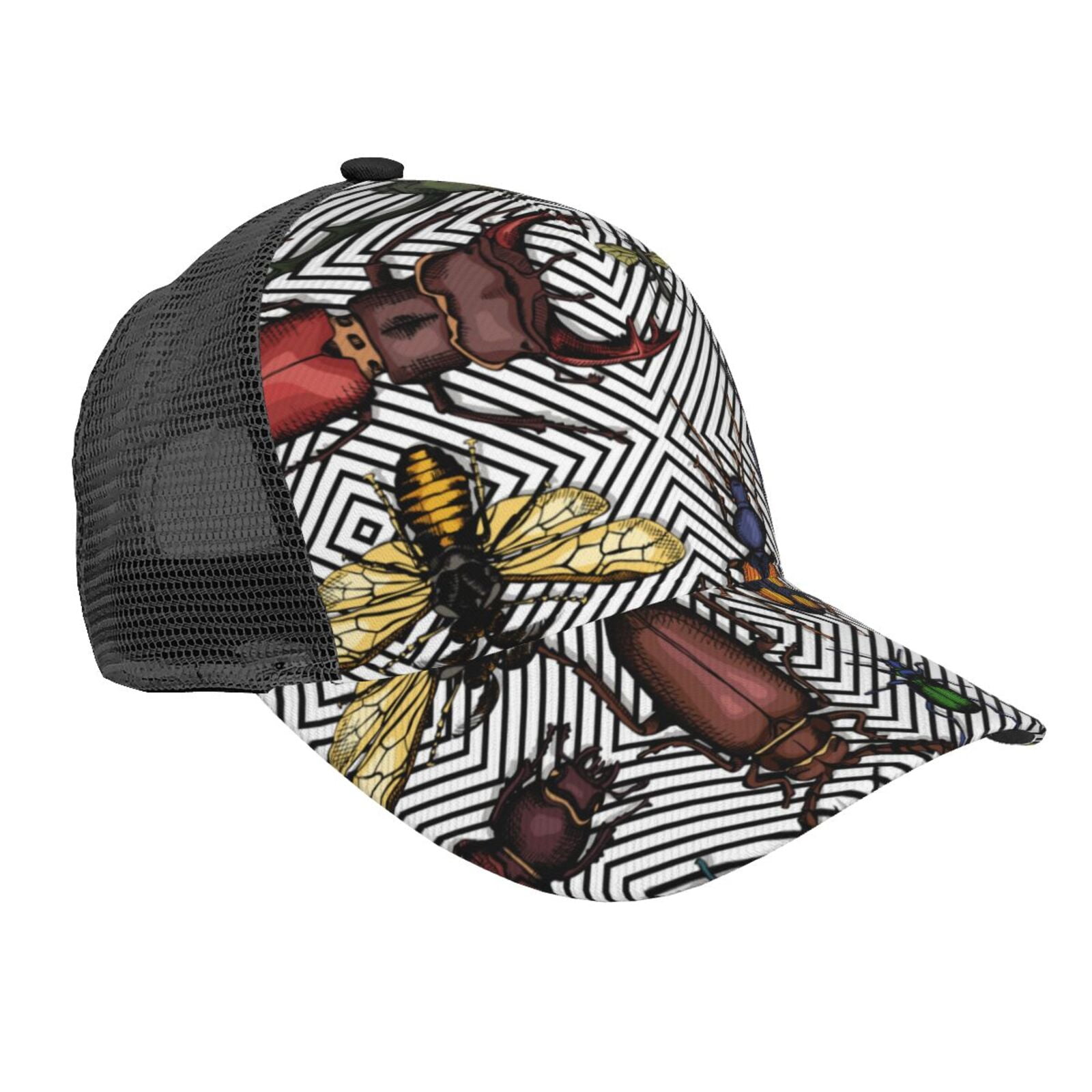 Picia Bright Insects Pattern Trucker Hat,Baseball Cap,Sun Protection ...