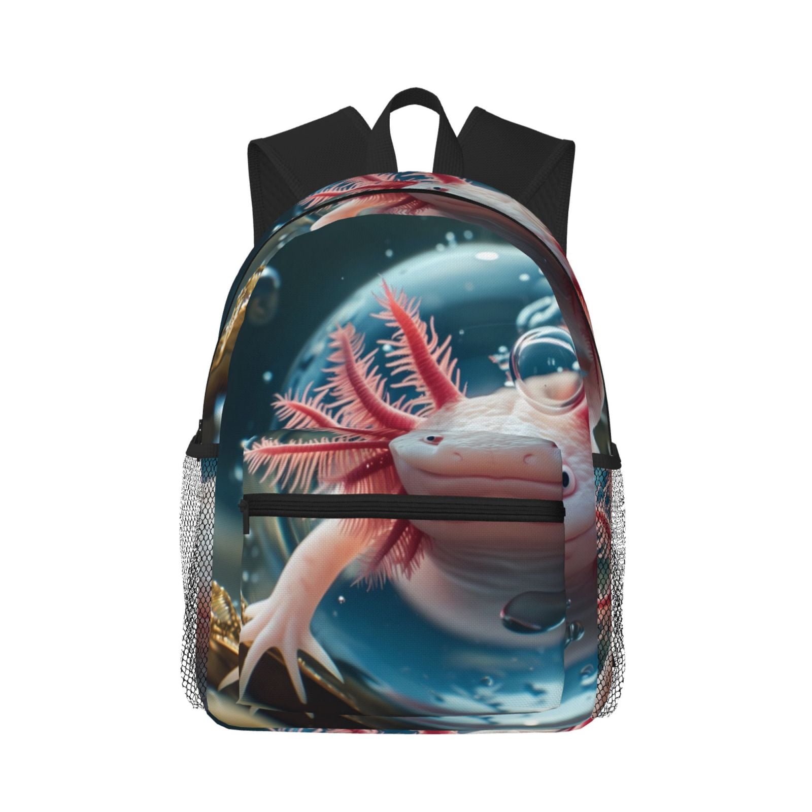 Picia Bubbles Axolotl Fantasy Large Capacity Backpack Classic Style ...