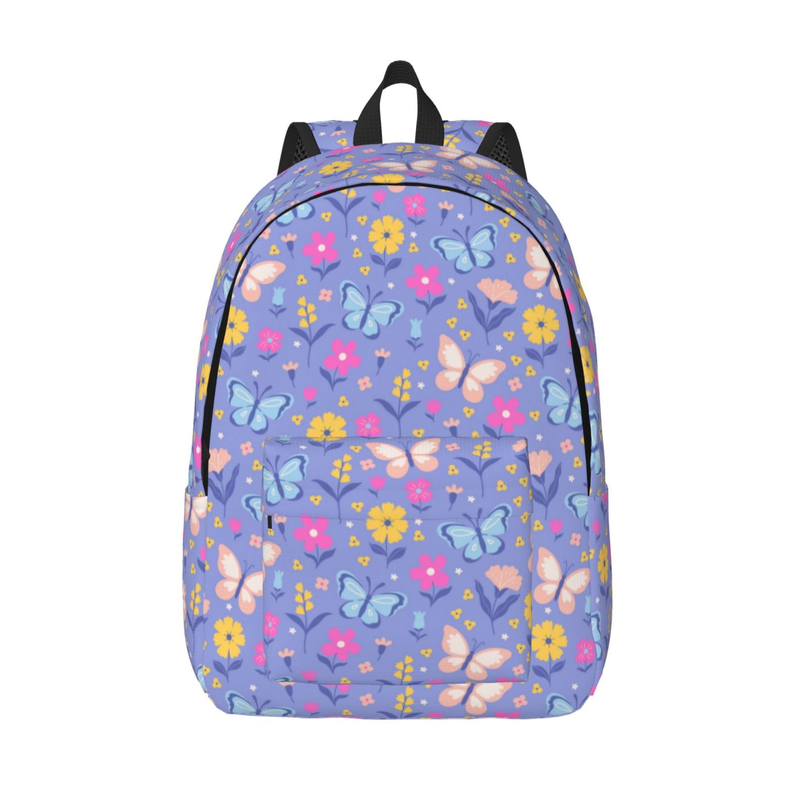 Picia Butterflies And Flowers Printed Canvas Daypack - Stylish and ...
