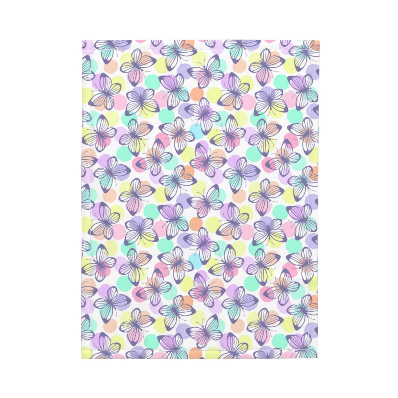 Picia Butterflies on Polka Dots Pattern Baby Soft Dot Blanket with ...