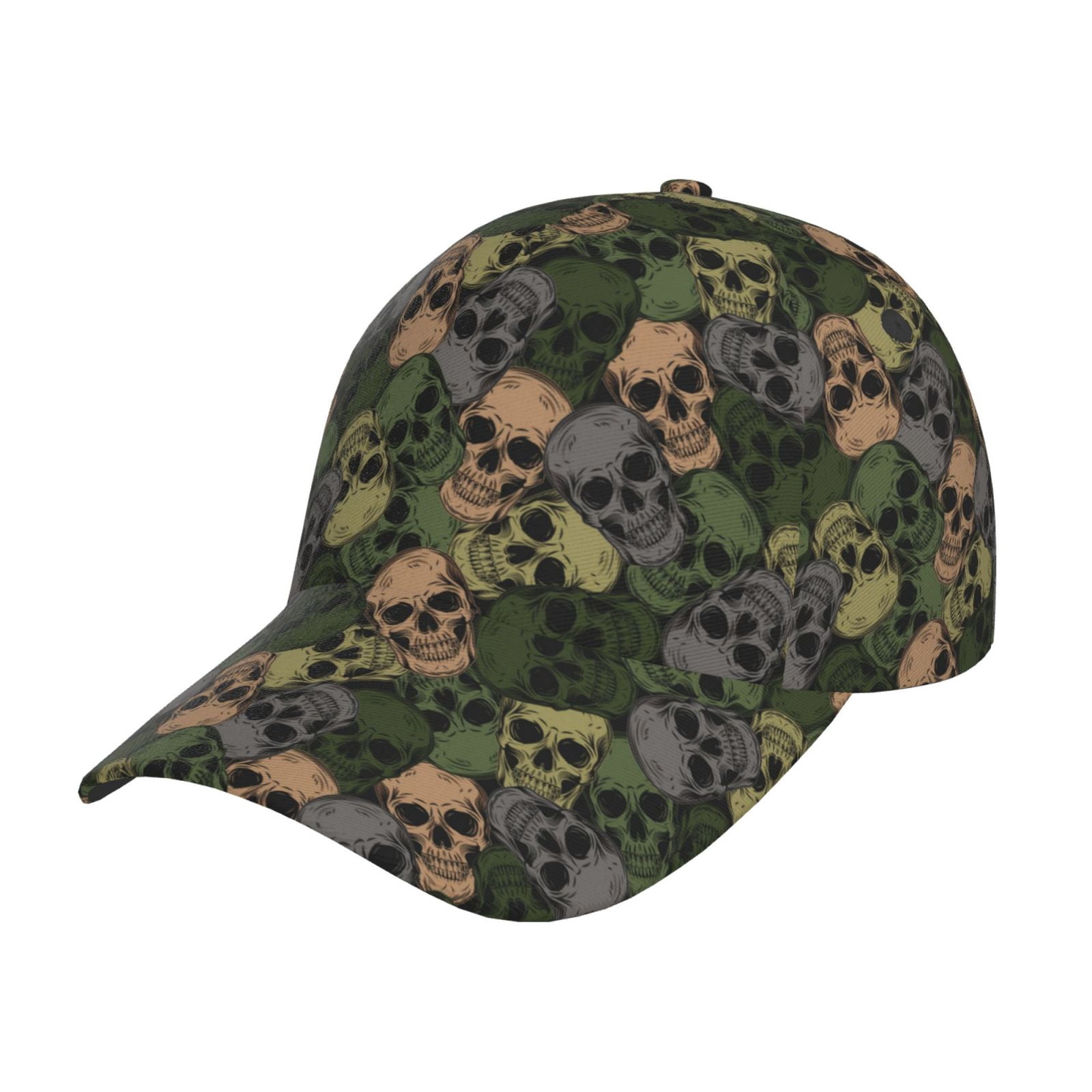 Picia Camouflage Skulls pattern Trucker Low Profile Hat Men Women ...