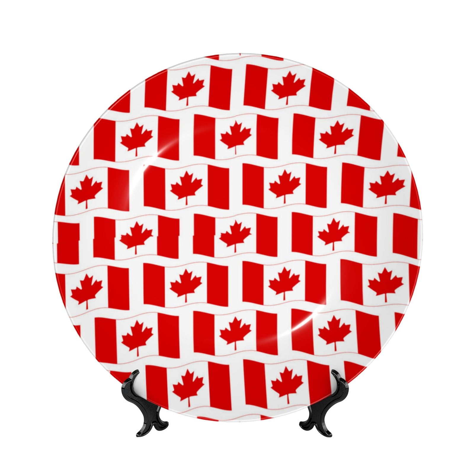 Picia Canada Pattern Bone China Decorative Plate – Wall Decor with ...