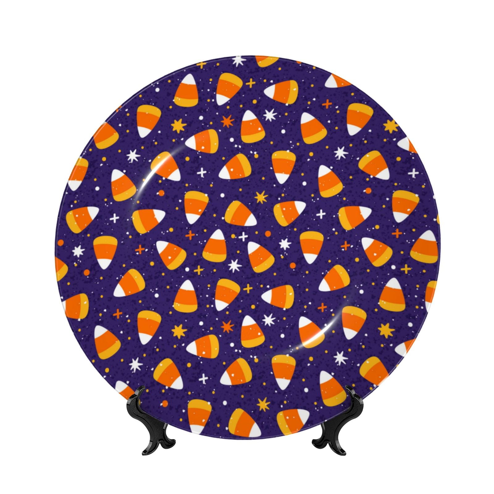 Picia Candy Corn (2) Pattern Bone China Decorative Plate – Wall Decor ...