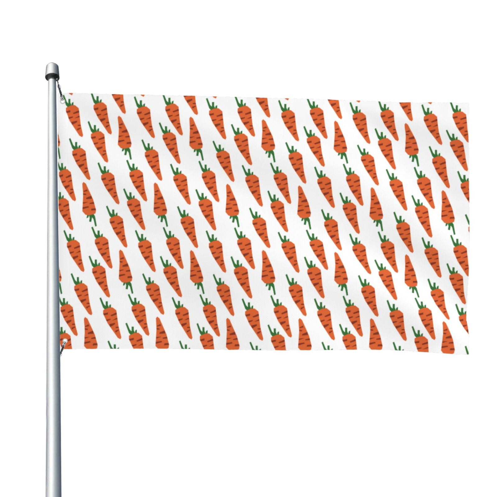 Picia Carrot Printed Flag ,Carrot Pattern Garden Flag Vertical Double ...