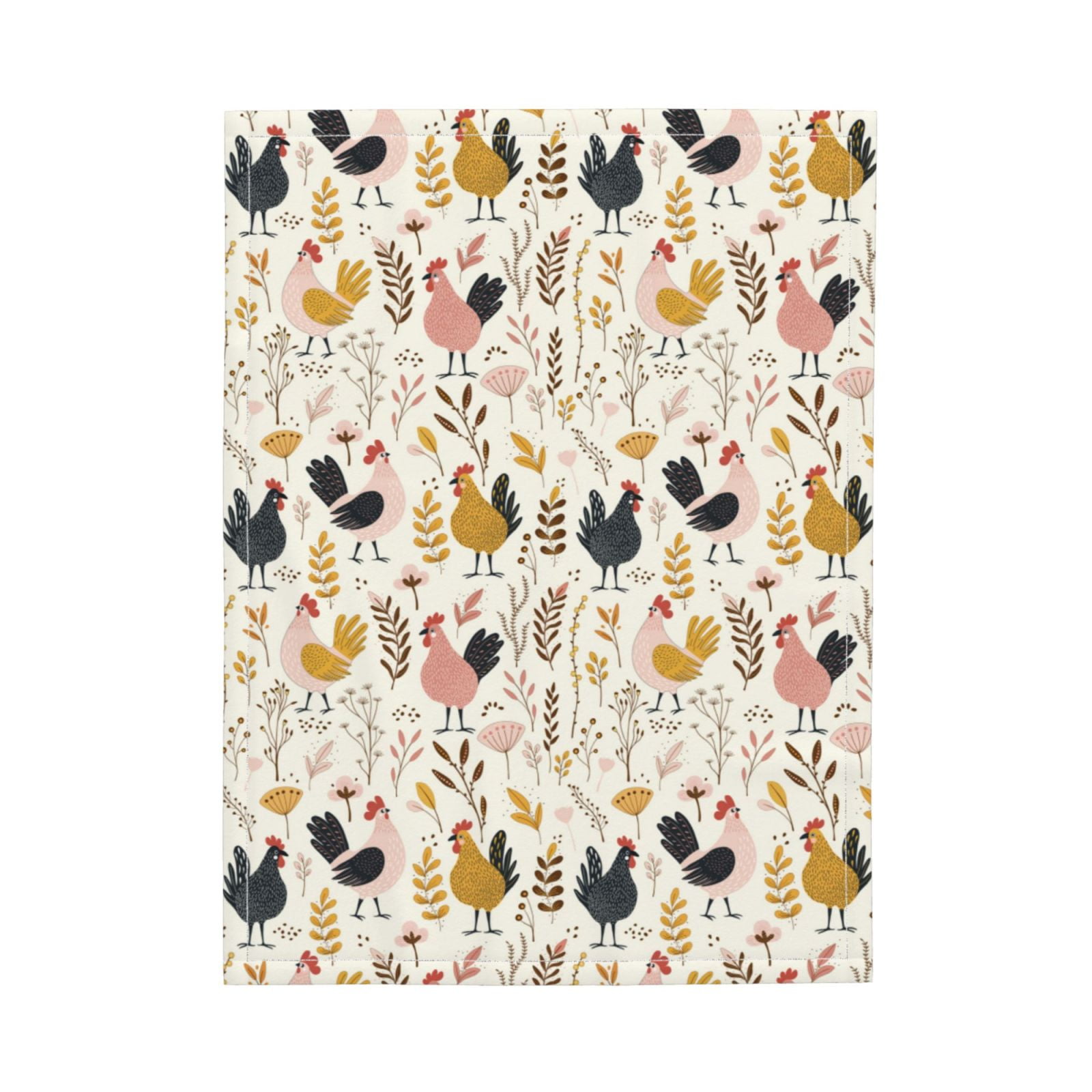 Picia Cartoon Chickens Pattern Baby Soft Dot Blanket with Silky Satin ...