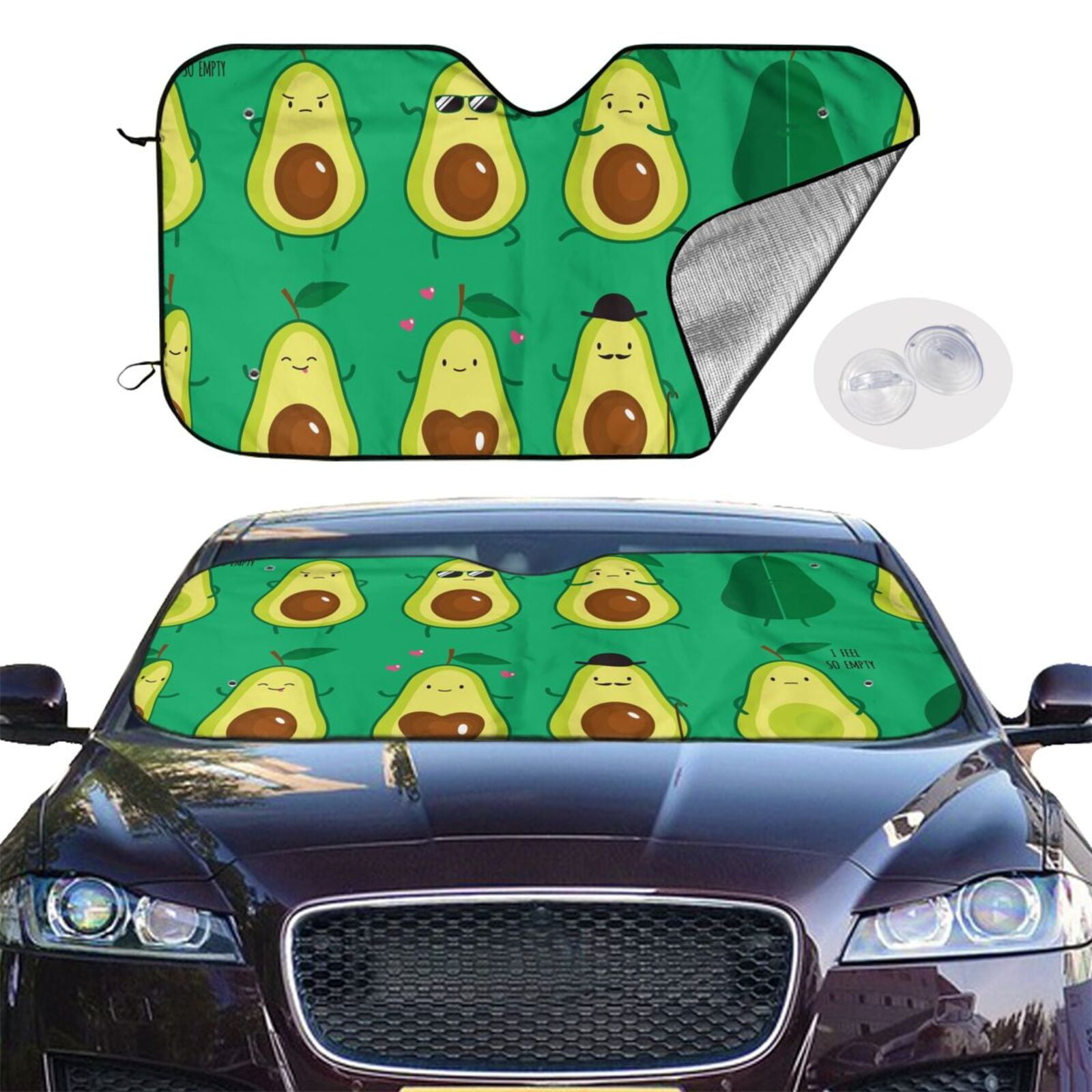 Picia Cartoon Fruit 1 Curved Windshield Sunshade Accordion Folding ...