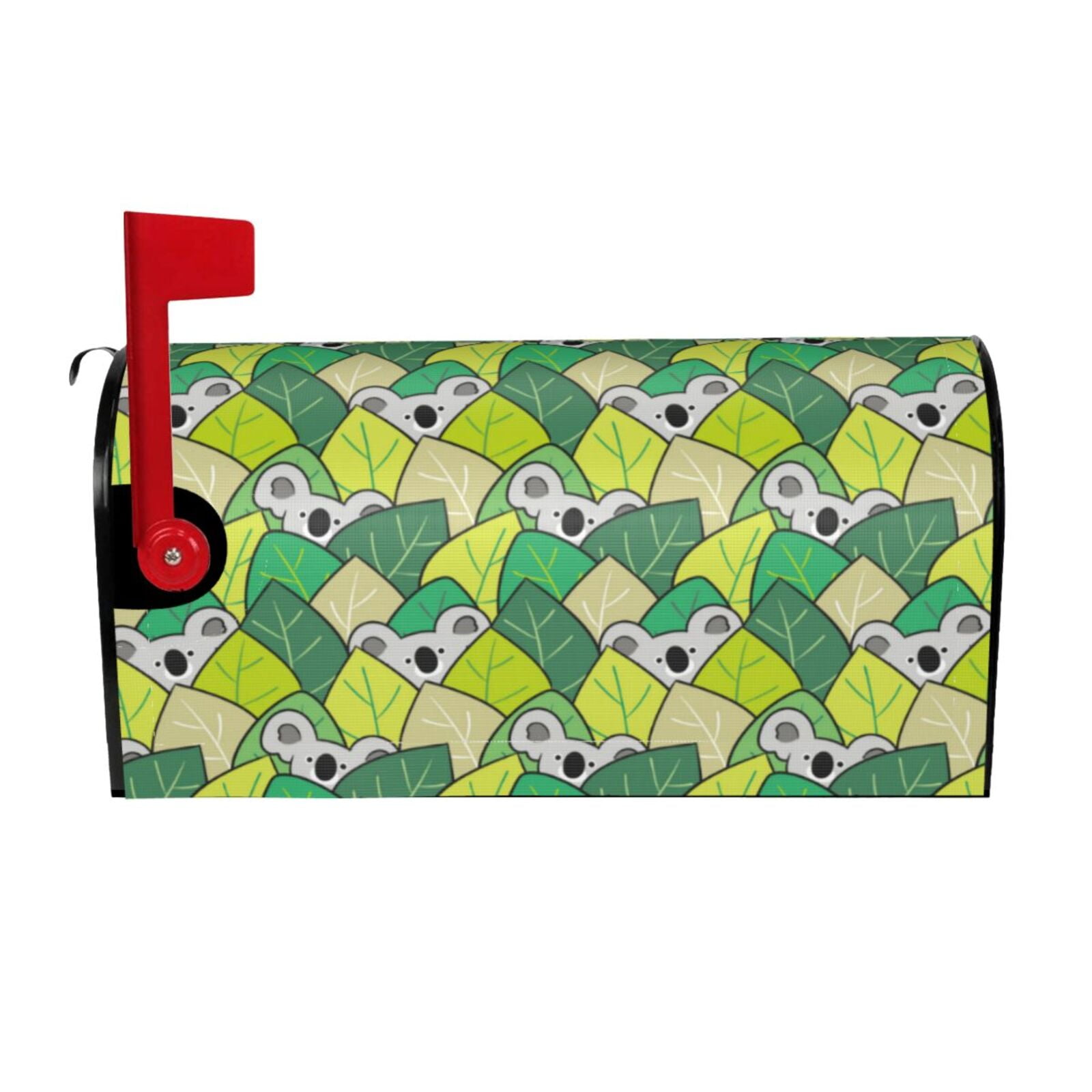 Picia Cartoon Koala Bear and Leaf Magnetic Mailbox Cover Standard Size ...