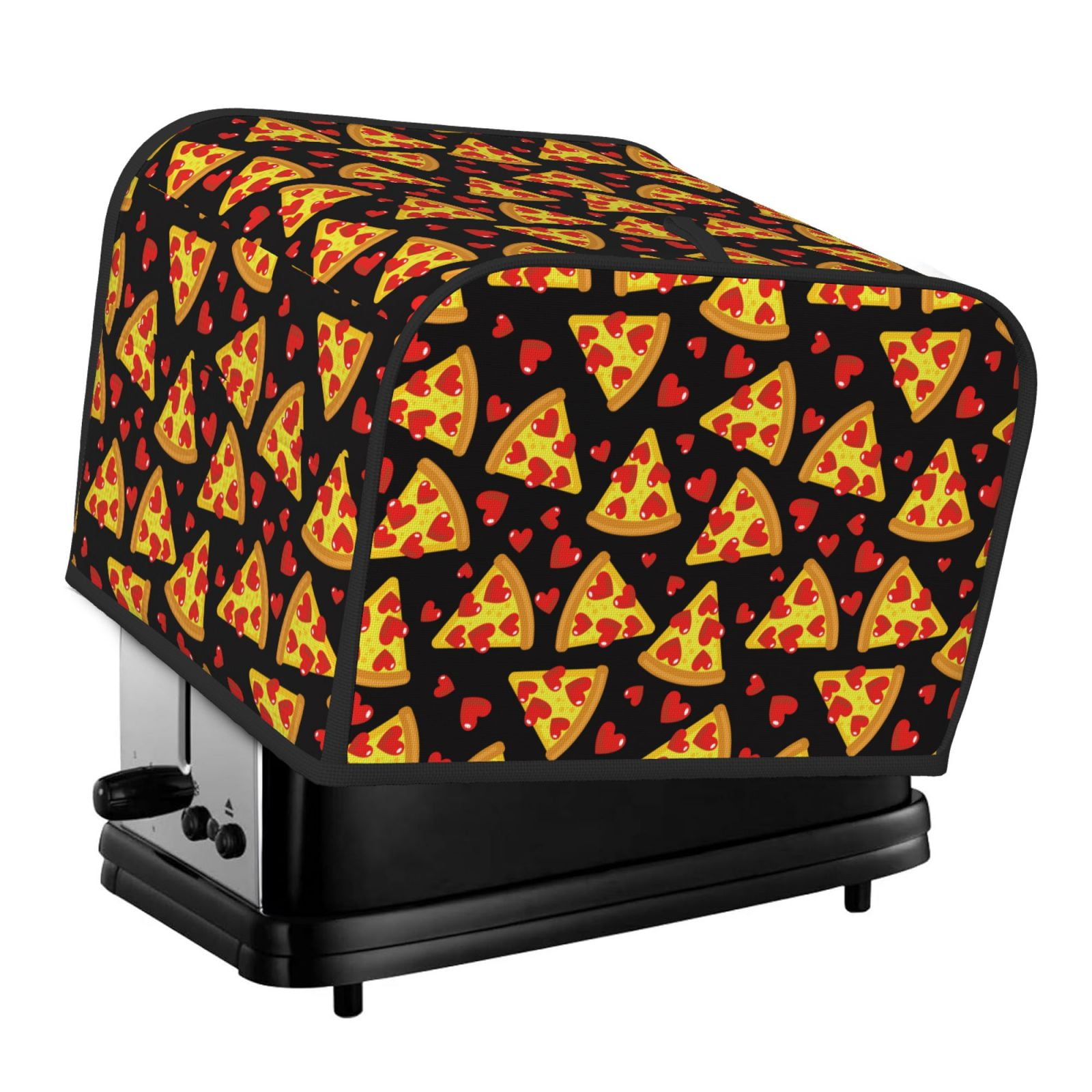 Picia Cartoon Pizza Print 4 Slice Toaster Cover , Toaster Protector ...