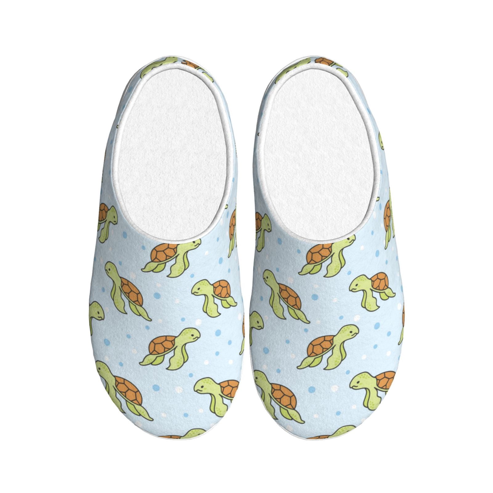 Picia Cartoon Sea Turtle for Women's Lamb-hug Comfy Fleece House ...