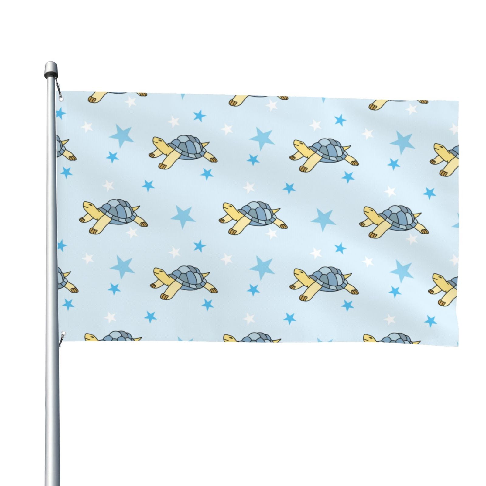 Picia Cartoon Turtle Printed Flag ,Cartoon Turtle Pattern Garden Flag ...