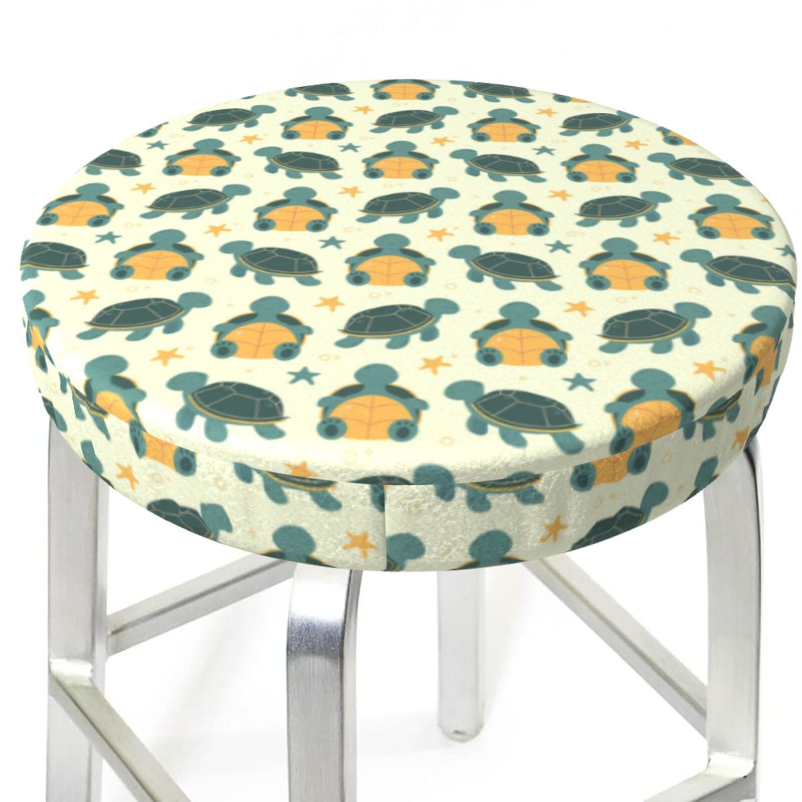Picia Cartoon Turtles pattern Round Stool Covers Comfy Seat Covers ...