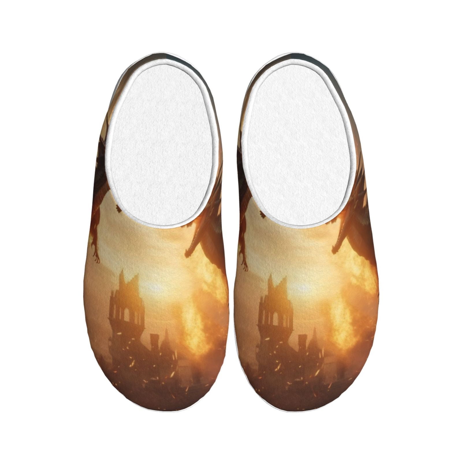 Picia Castle Cool Fire Dragon for Women's Lamb-hug Comfy Fleece House ...