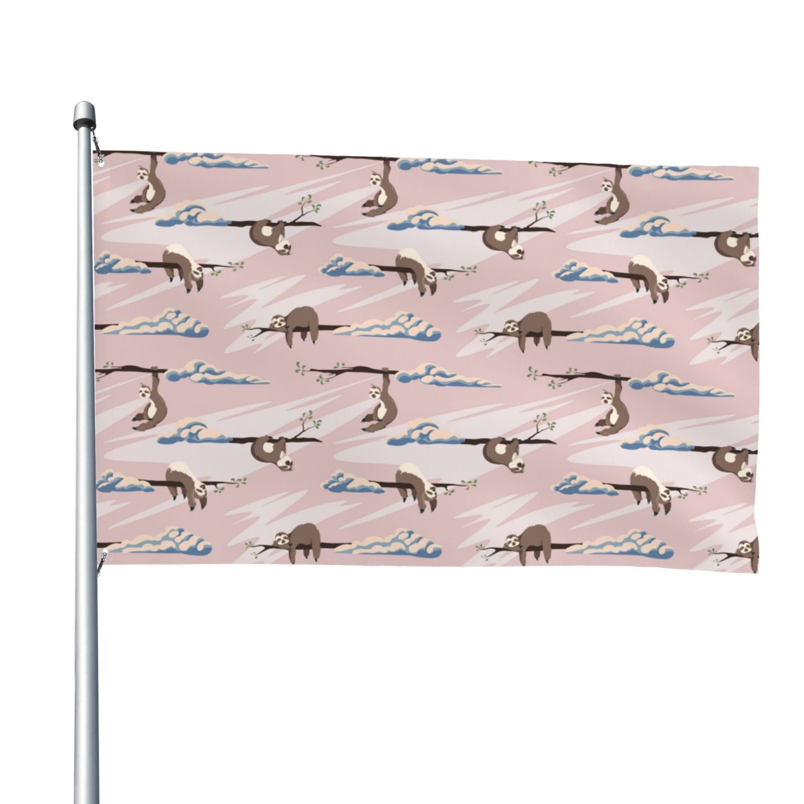 Picia Cloud Sloth Printed Flag ,Cloud Sloth Pattern Garden Flag ...