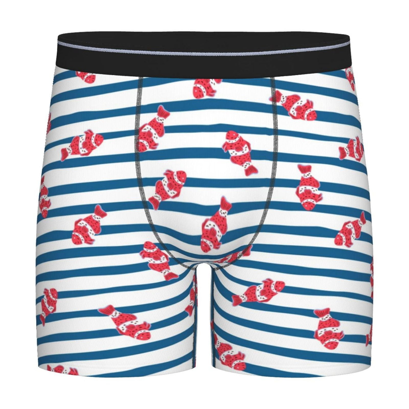 Picia Clown Fish Pattern Men's Athletic Long Leg Briefs , Performance ...
