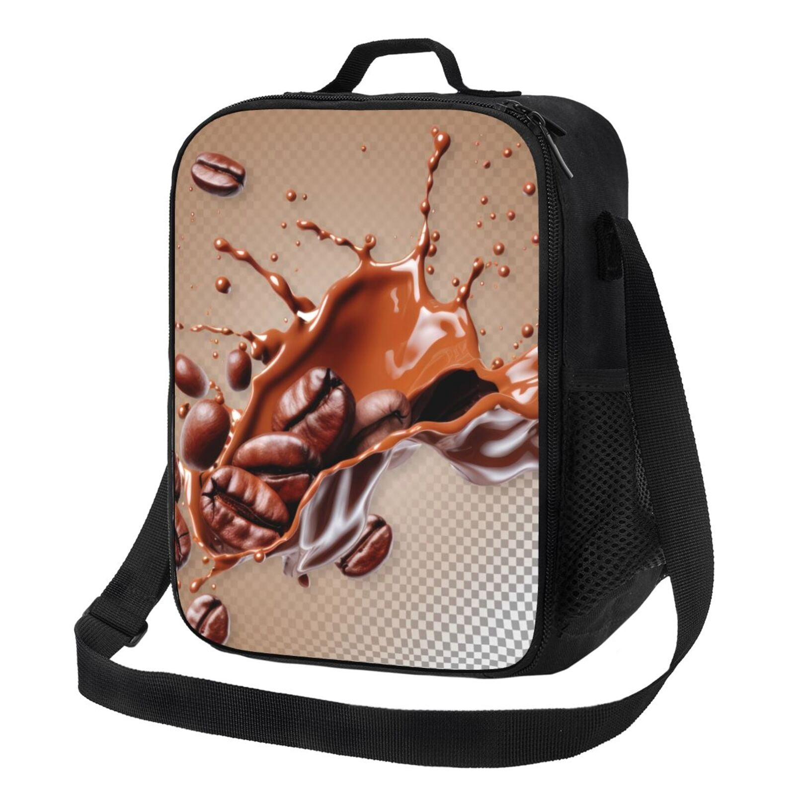 Picia Coffee Beans Chocolate Splash Lunch box Lunch bag for men women ...