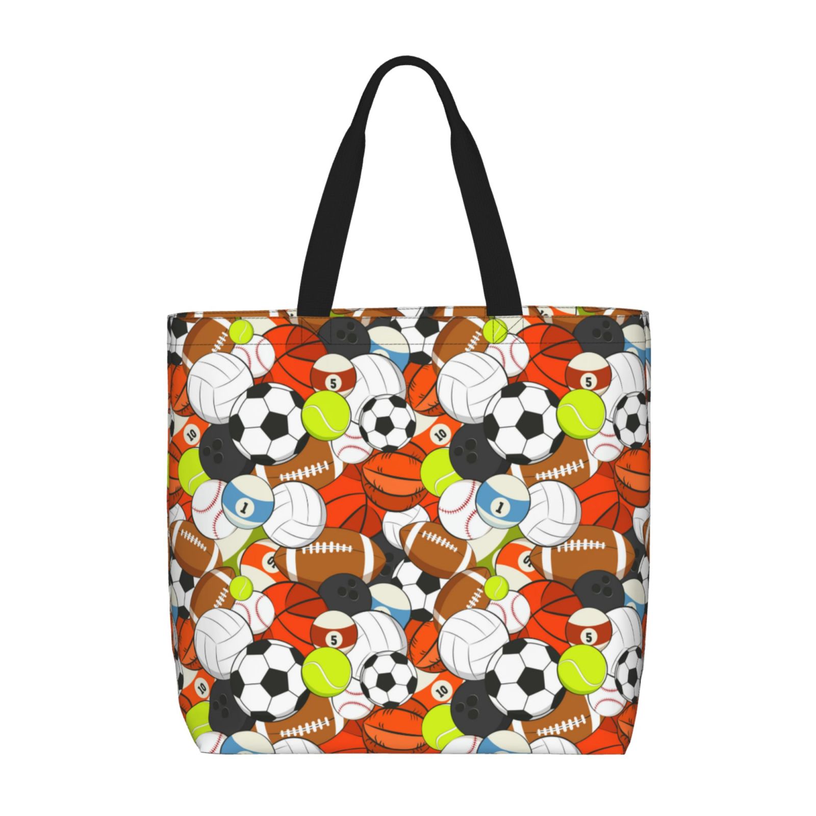 Picia Colorful Balls for Tote Bag for Women with Zipper, Gym Tote with ...