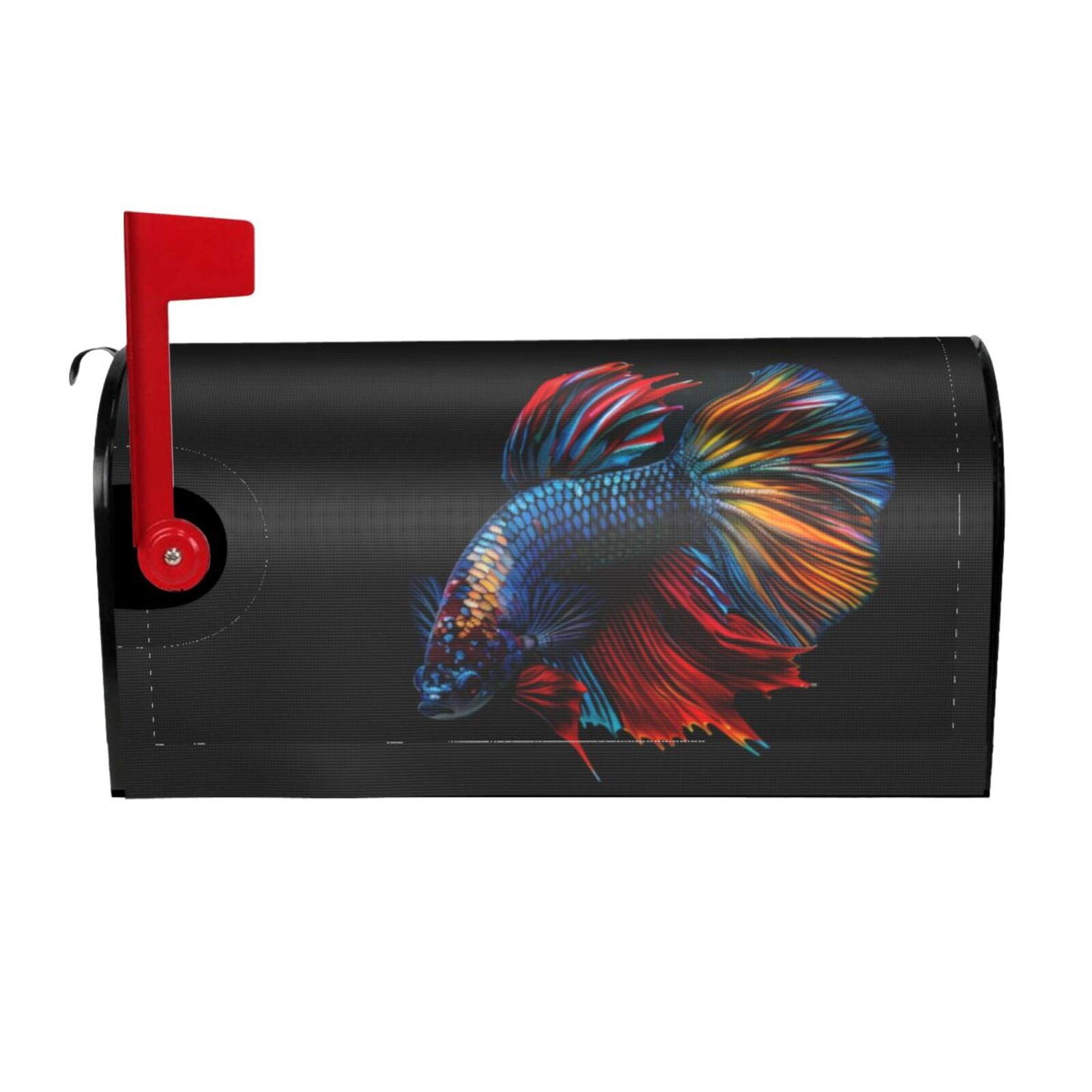 Picia Colorful Betta Fish Magnetic Mailbox Cover Standard Size-21x18 in ...