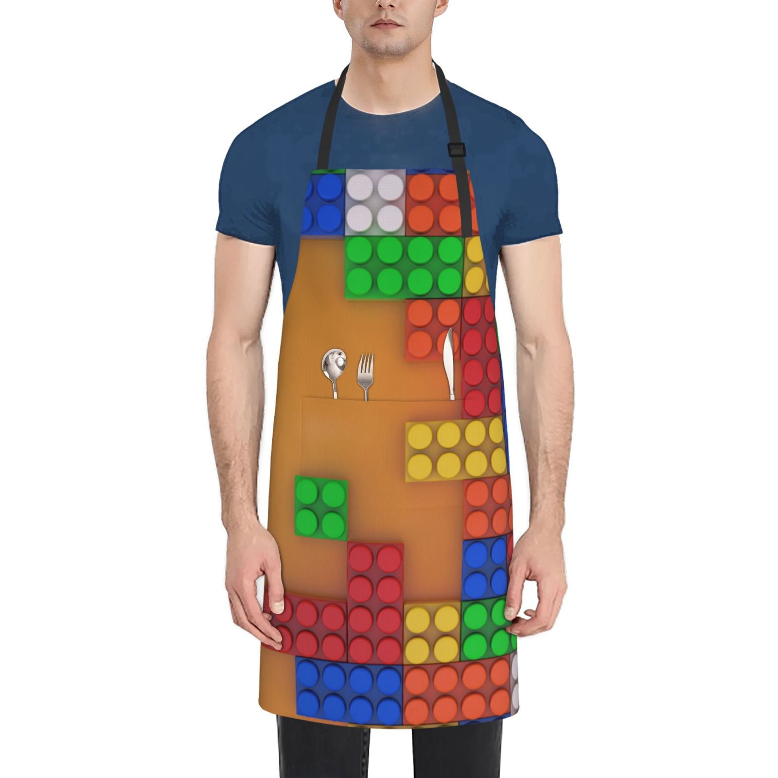 Picia Colorful Building Blocks A Waterproof Apron for Unisex Adult ...