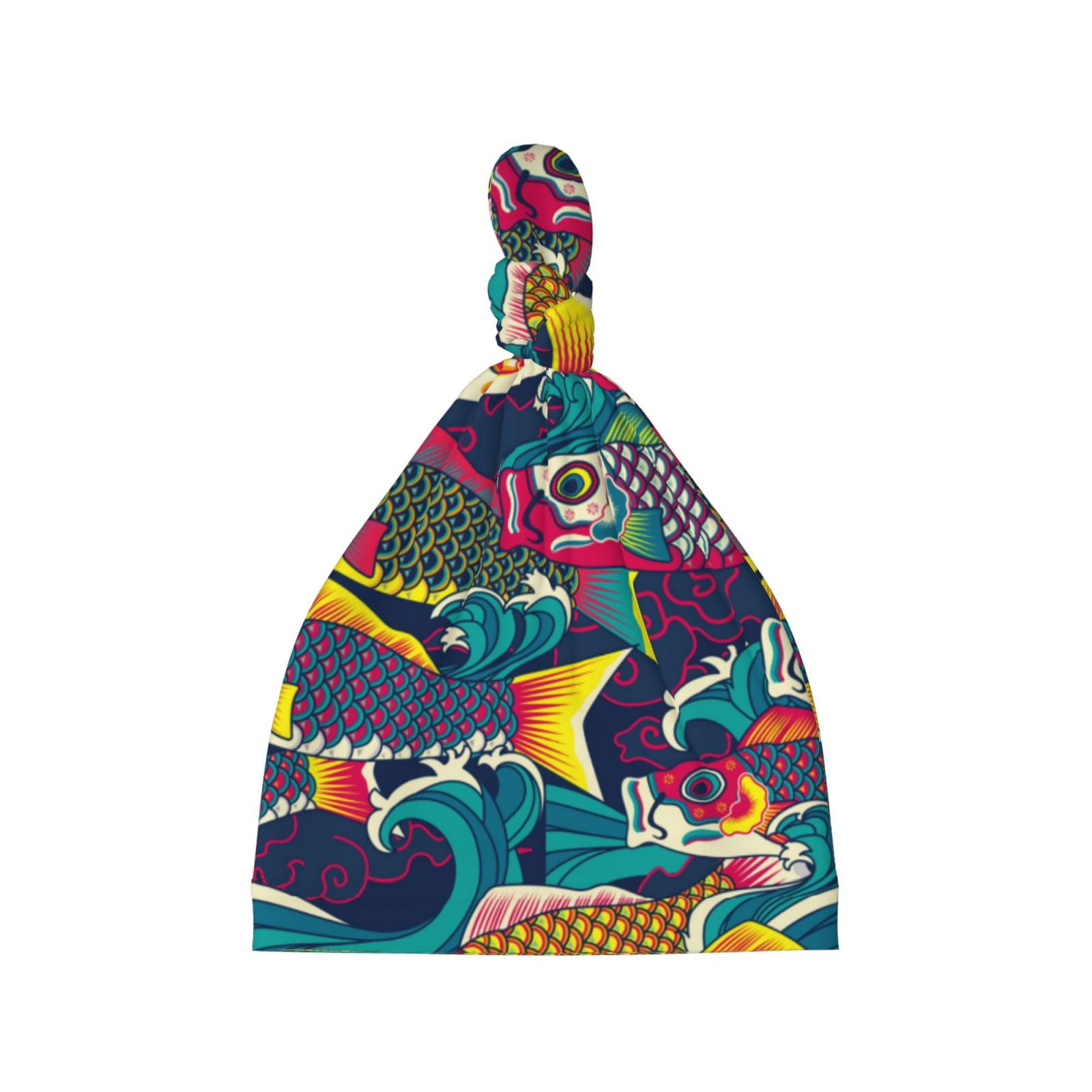 Picia Colorful Carp Streamer Printed Preemie Hats for Baby Girls Cotton ...