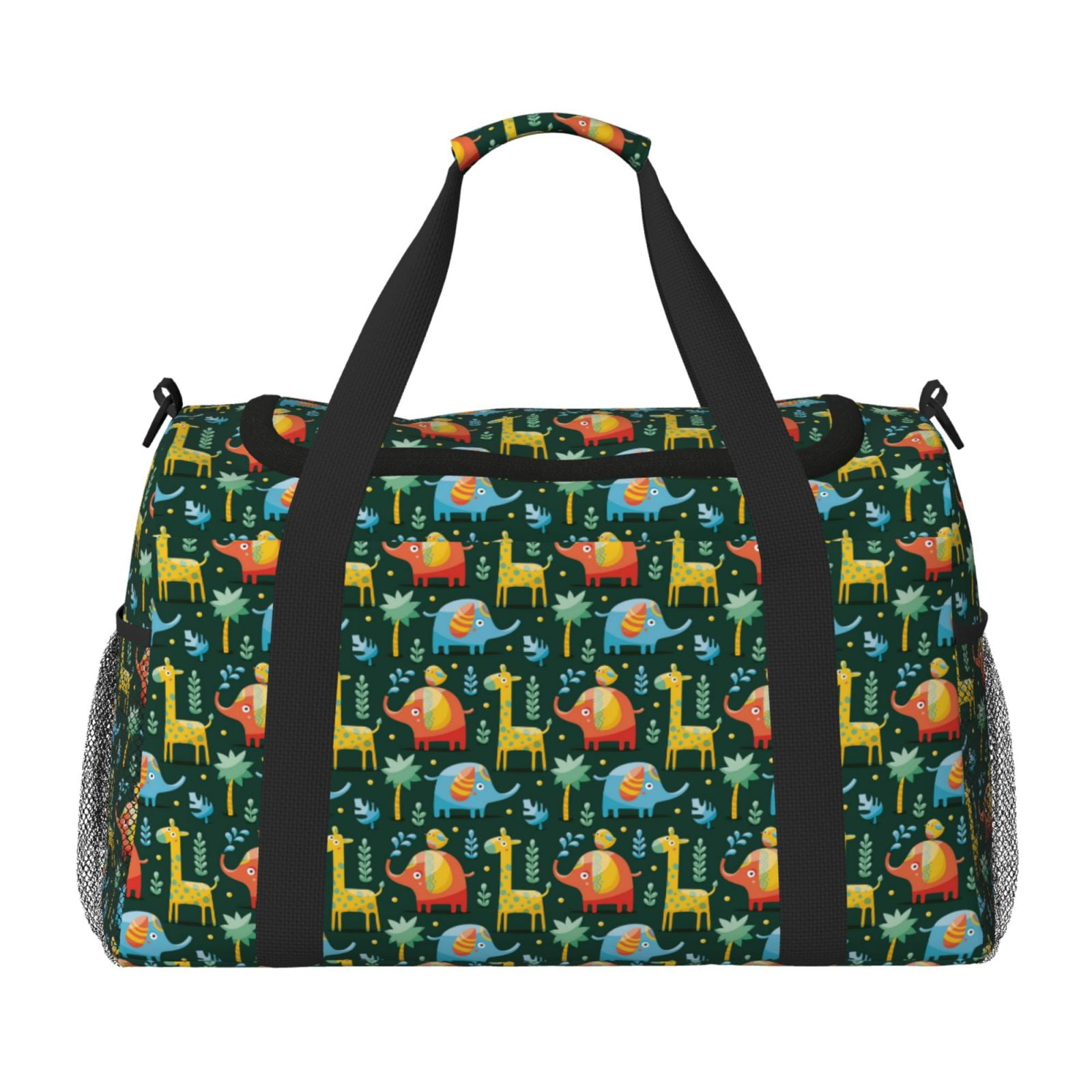 Picia Colorful Elephants Print Travel Duffle Bag,Weekender Bags for ...