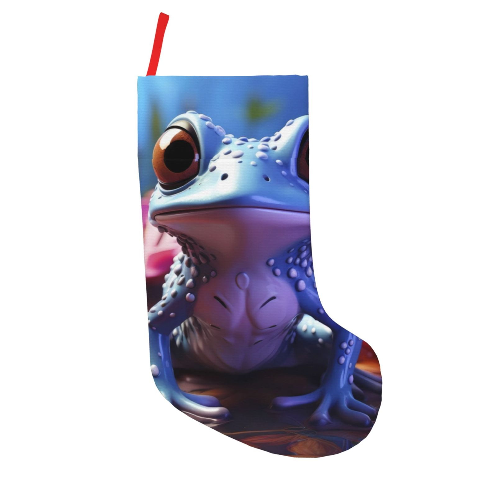 Picia Colorful Frog Among Flowers for 18in Christmas Stockings, Xmas ...