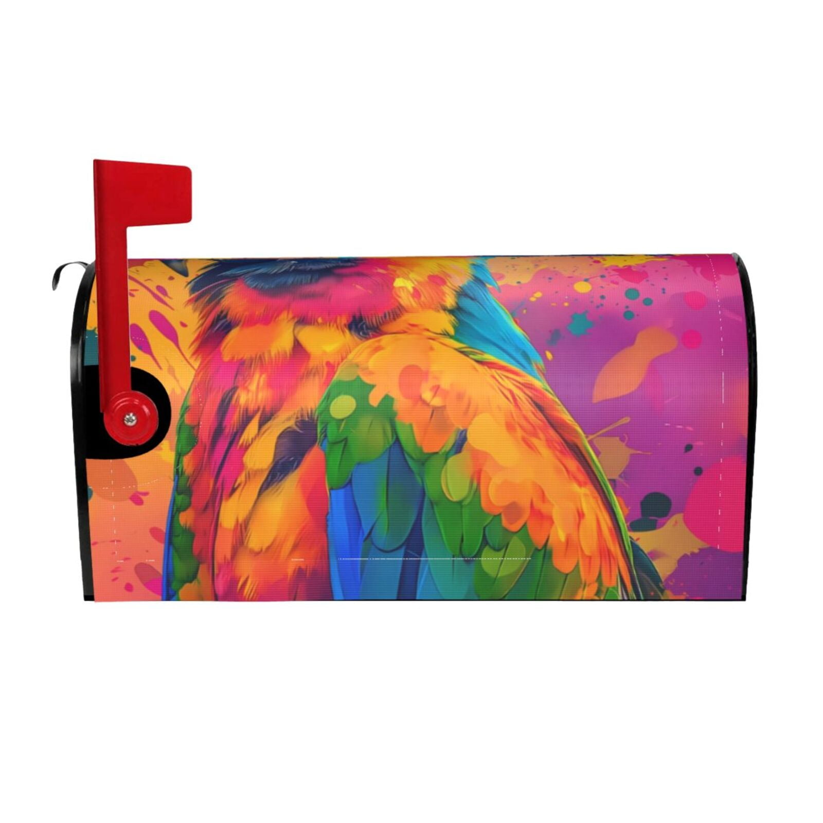 Picia Colorful Parrot Jungle Dream A Magnetic Mailbox Cover Standard ...