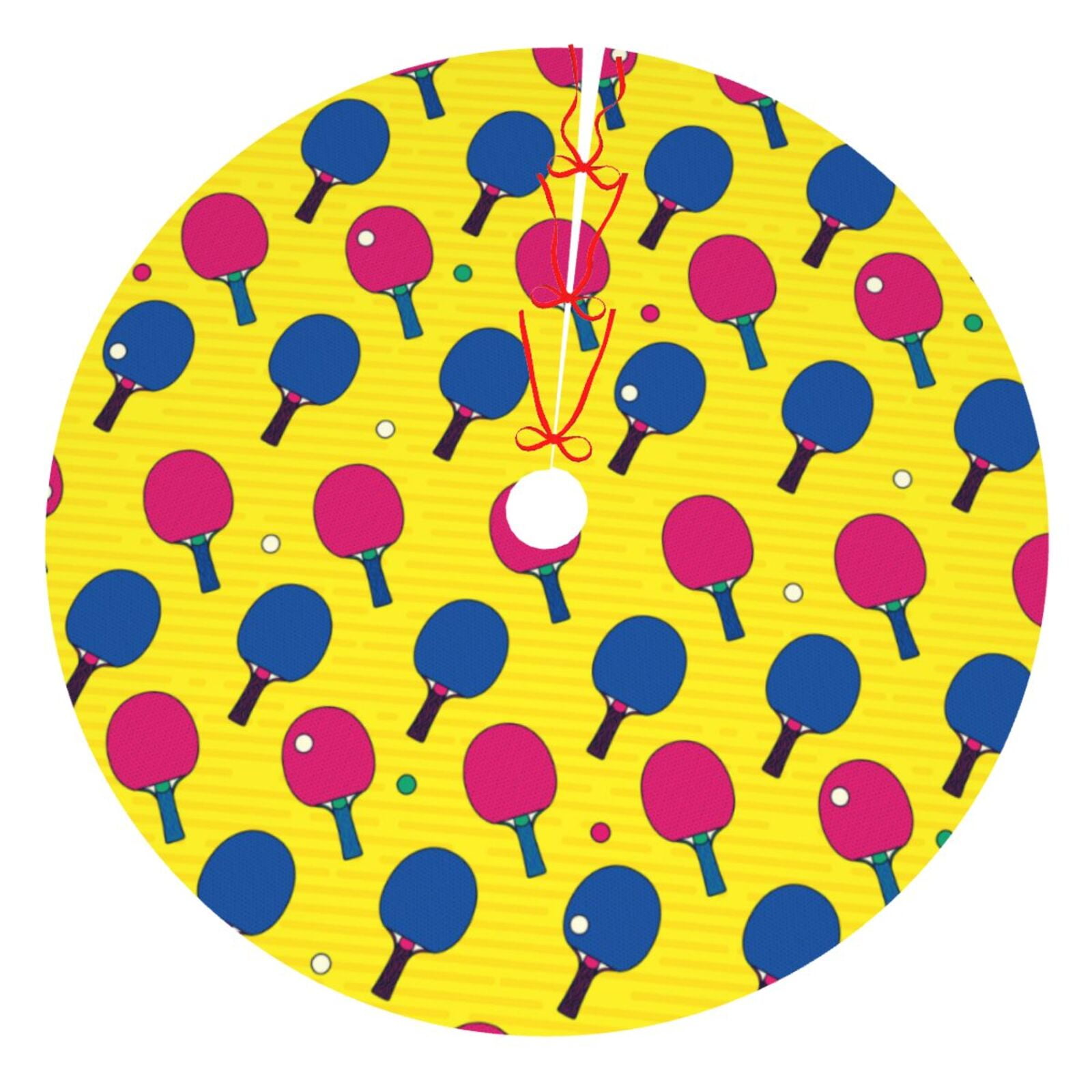 Picia Colorful Ping Pong Print Christmas Tree Skirt , Christmas Tree ...