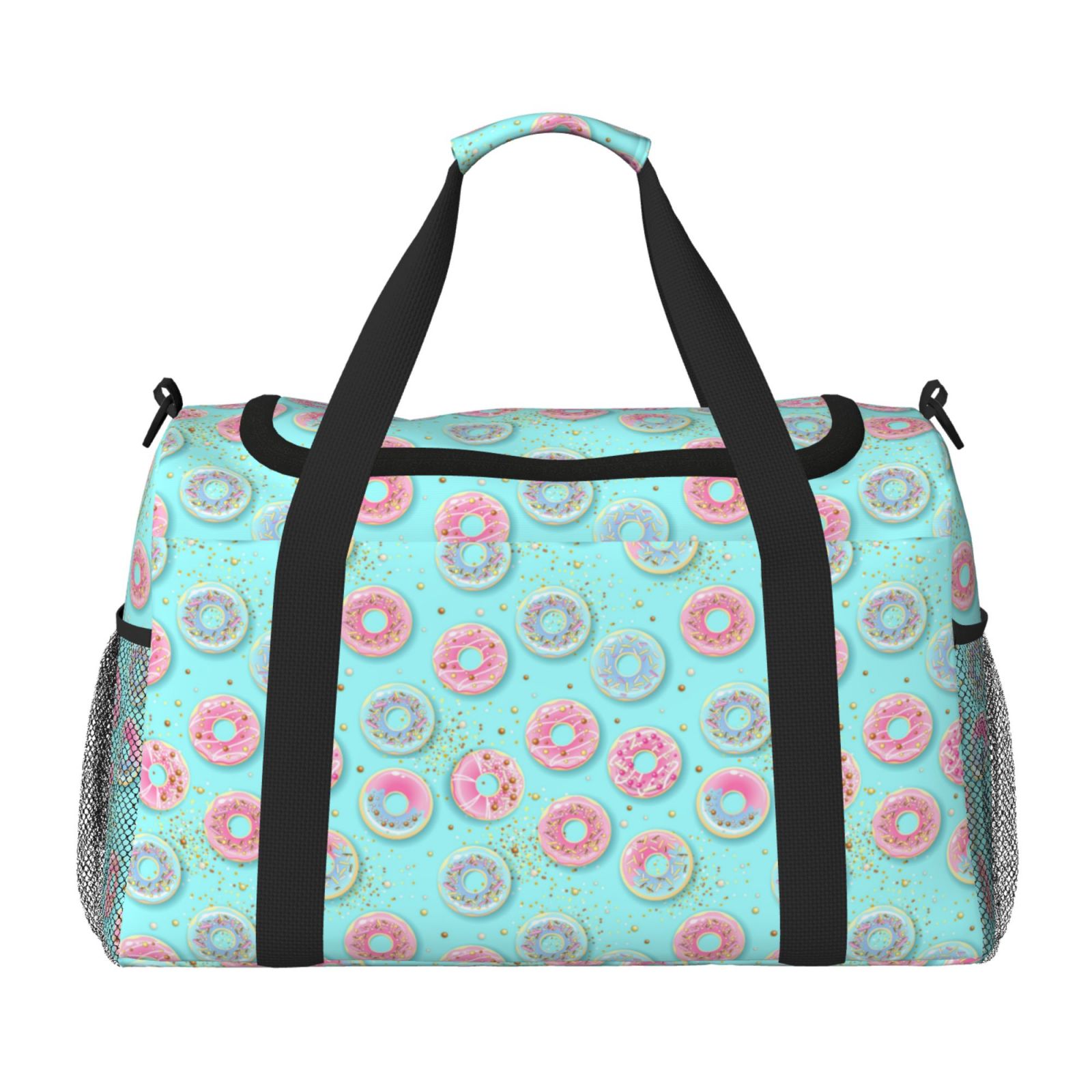 Picia Colorful Sweet Donuts Print Travel Duffle Bag,Weekender Bags for ...