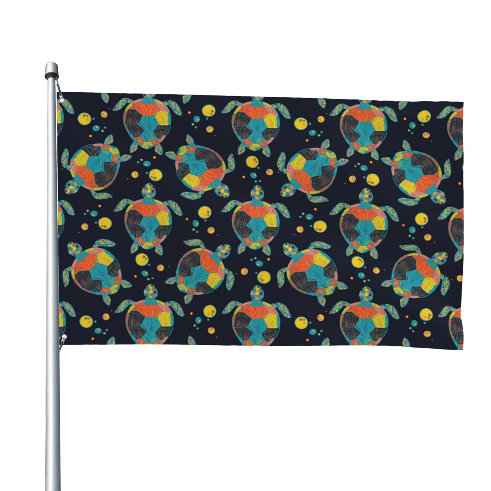 Picia Colorful Turtles Printed Flag ,Colorful Turtles Pattern Garden ...