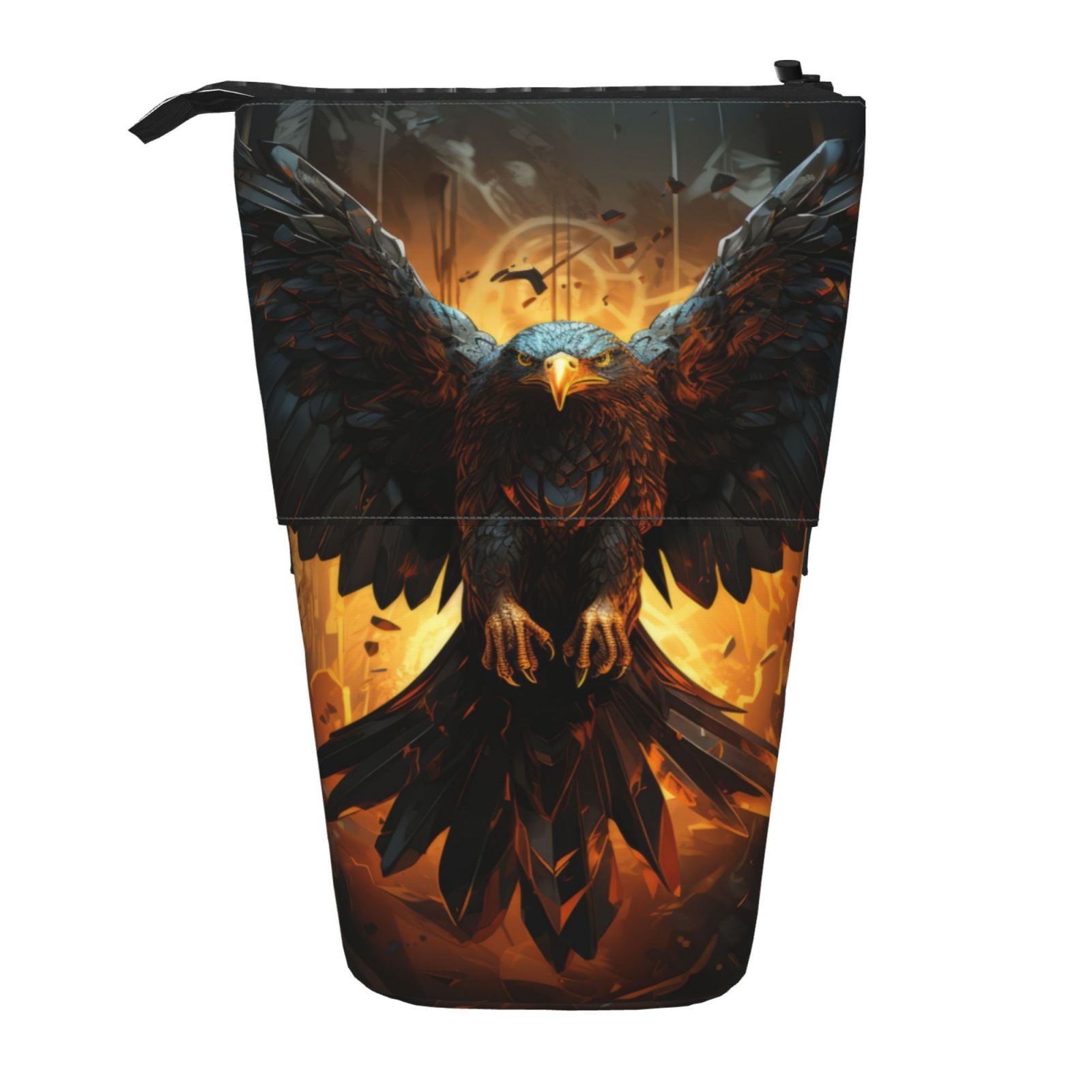 Picia Cool Black Eagle Print Telescopic Pencil Case, Telescopic Pen ...