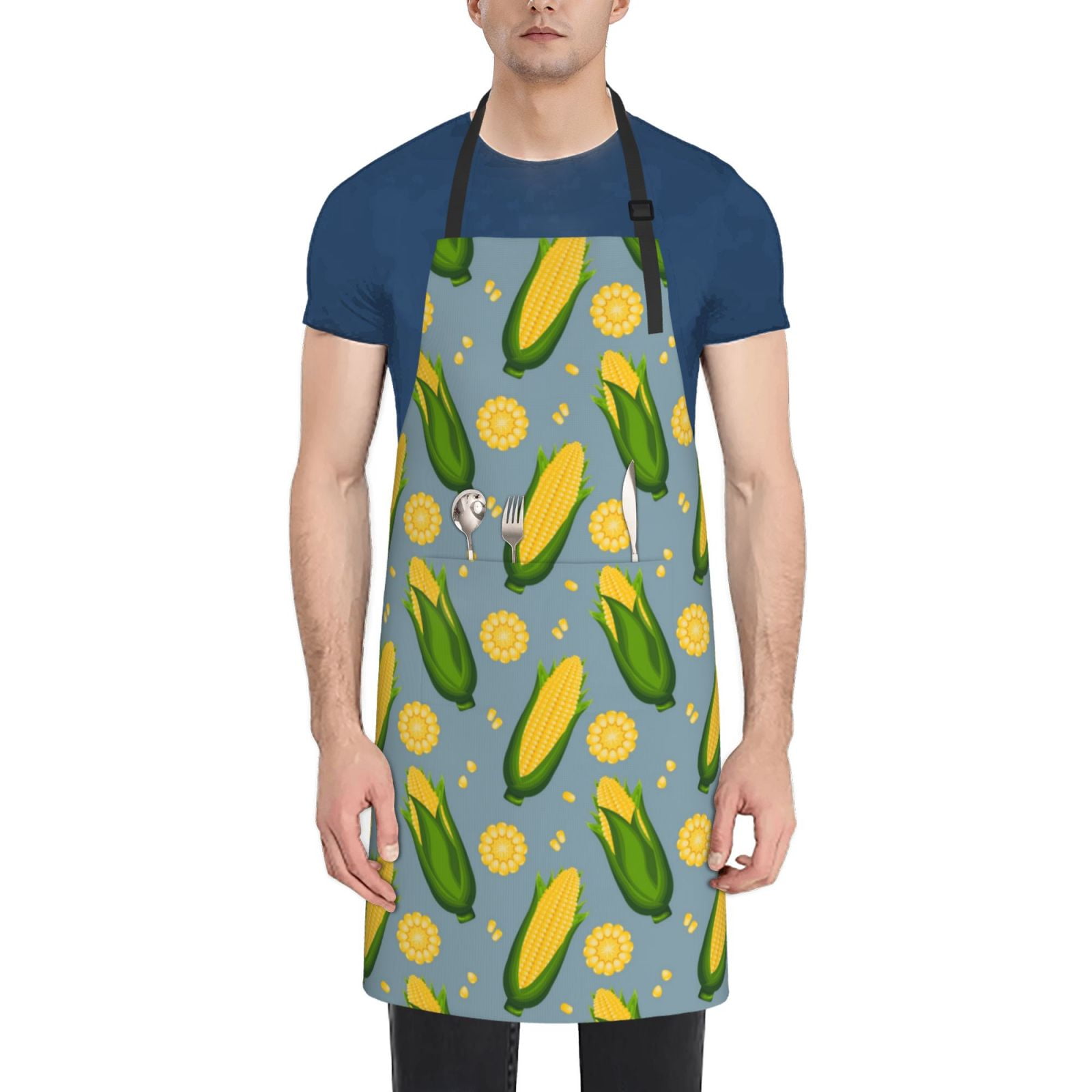 Picia Corn On The Leaves Waterproof Apron for Unisex Adult - Adjustable ...