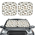 Picia Cow 2 Piece Car Windshield Sun Shade Foldable | Foldable Sun ...
