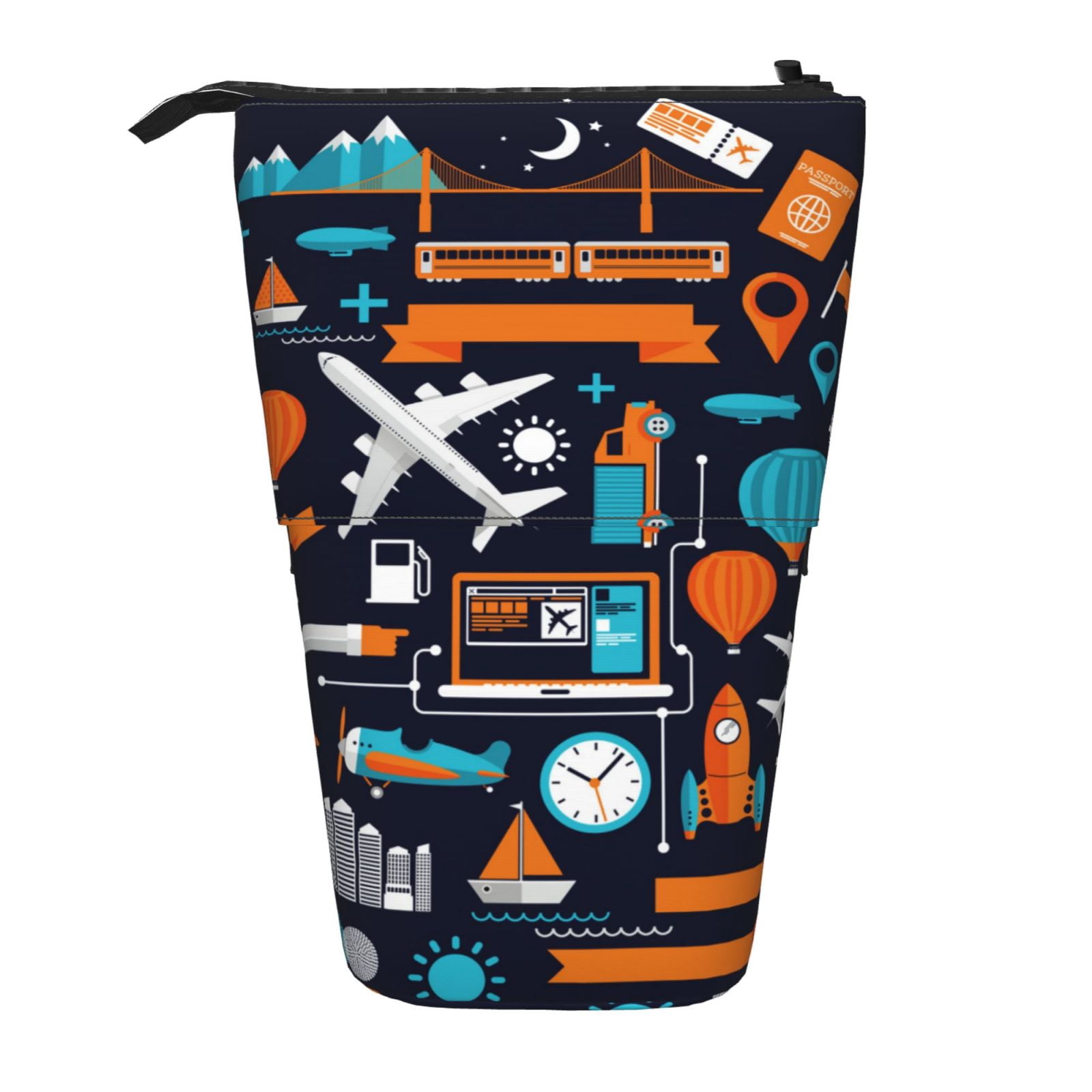 Picia Creative Transport Print Telescopic Pencil Case, Telescopic Pen ...