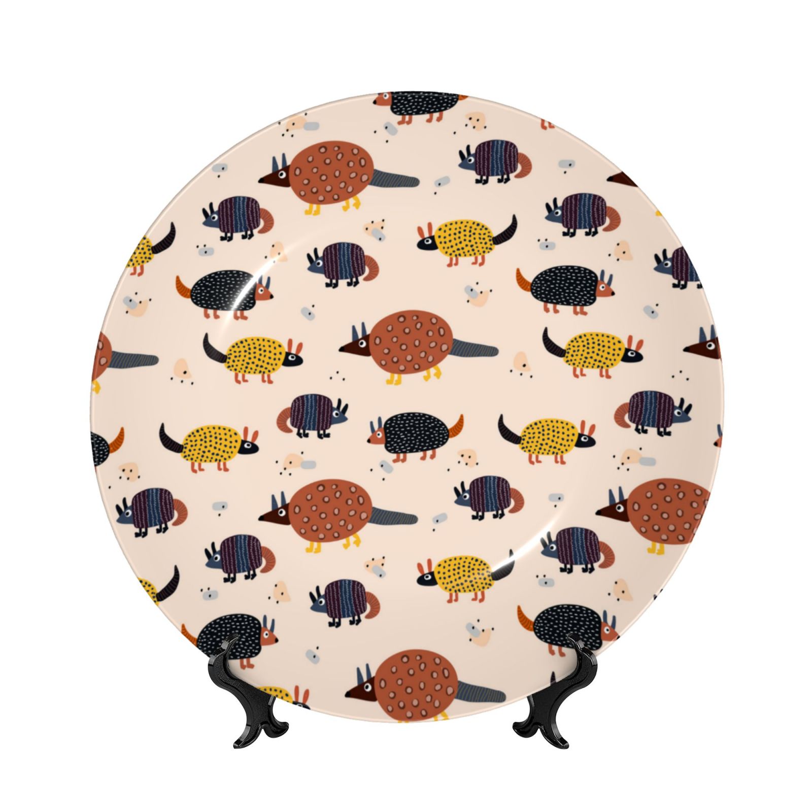 Picia Cute Armadillo1 Pattern Bone China Decorative Plate – Wall Decor ...