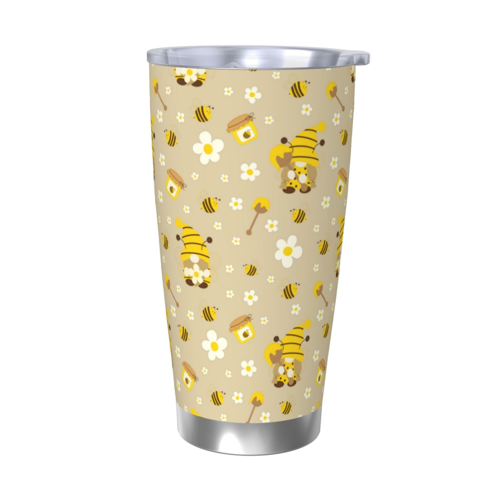 Picia Cute Bee Gnome 2 Pattern 20 oz Tumbler Stainless Steel Vacuum ...