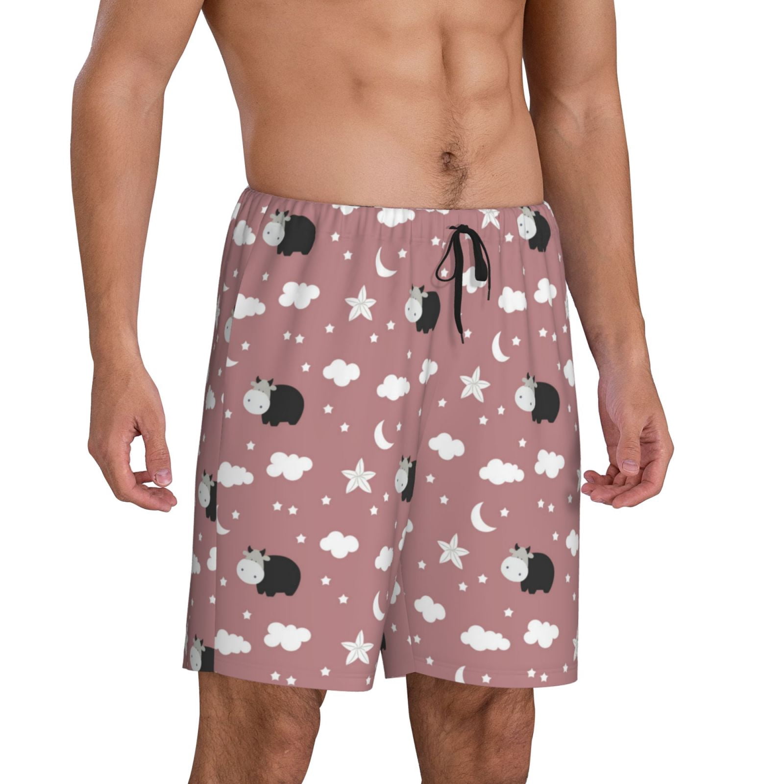 Picia Cute Calf Pajama Shorts for Men, Men's Pajama Bottoms, Sleepwear ...