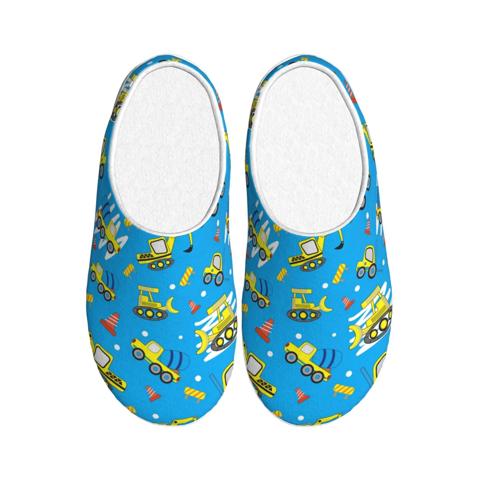 Picia Cute Car Cartoon for Women's Lamb-hug Comfy Fleece House Slippers ...